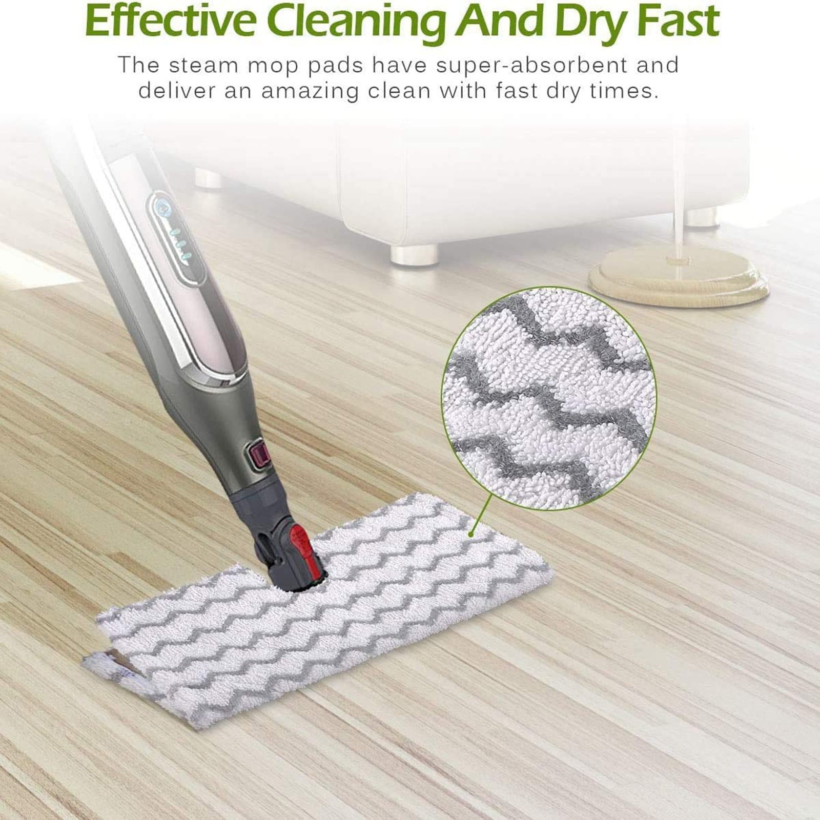 FUNING Replacement Mop Head Refill For General Purpose Rotary Mops Wear ...