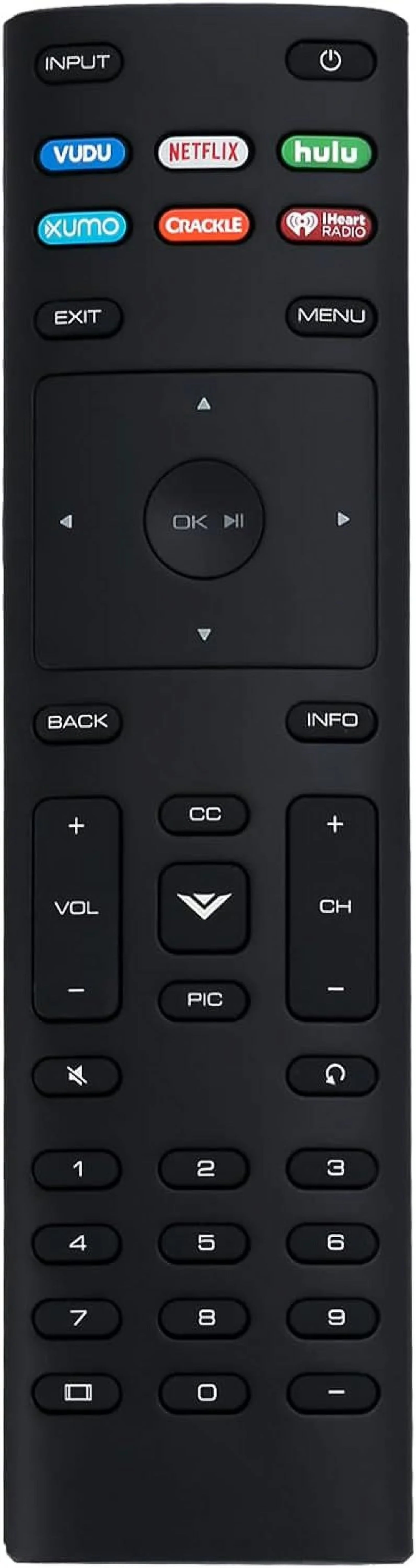FUNING VIZIO XRT136 Remote Control Replacement for All Vizio Smart TV ...