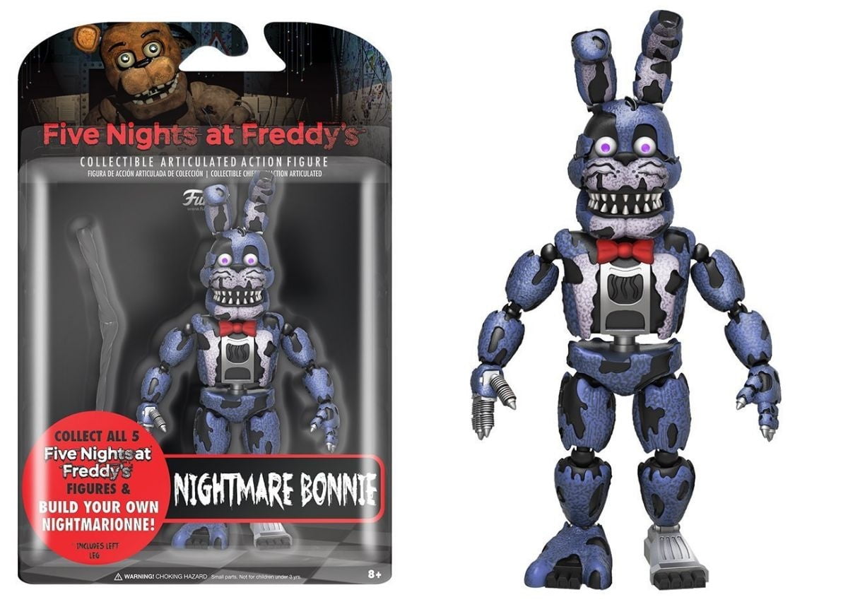 FUNKO ARTICULATED ACTION FIGURE: FIVE NIGHTS AT FREDDY'S - NM BONNIE 5 ...