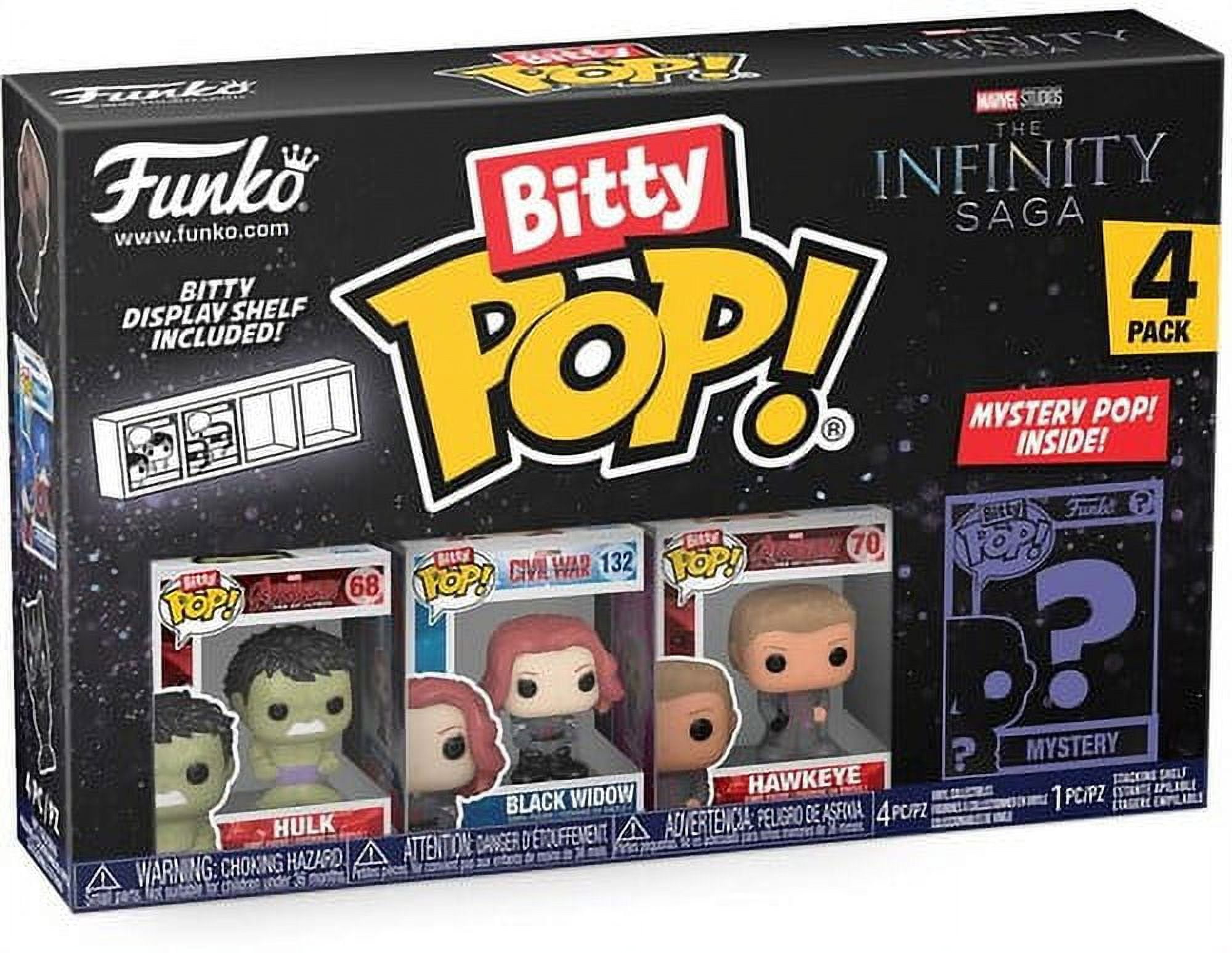 Funko Bitty Pops! Collectible Vinyl Figure, Marvel, 4-Pack - Walmart ...