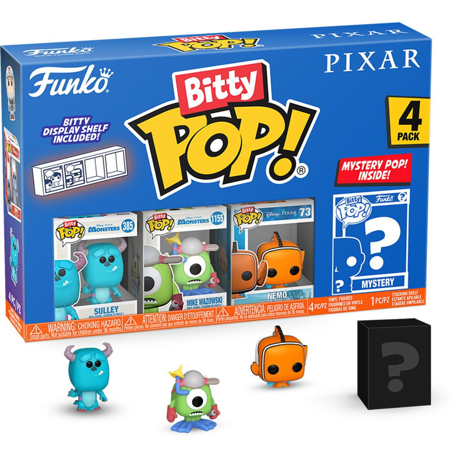 Bitty POP: Pixar- Monsters Inc. 4PK - Walmart.com