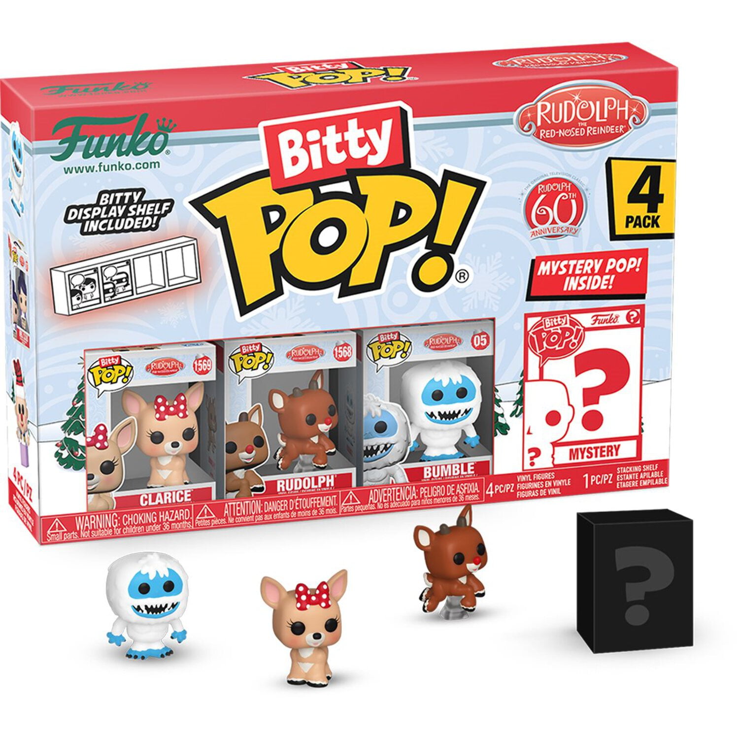 Rudolph Clarice Funko Bitty Pop! Mini-Figure 4-Pack - Walmart.com