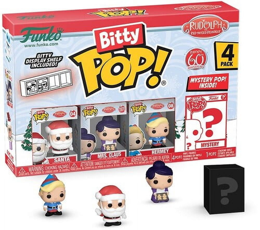 FUNKO Bitty POP!: Rudolph - Santa 4-Pack, Funko, Gifts - Walmart.com
