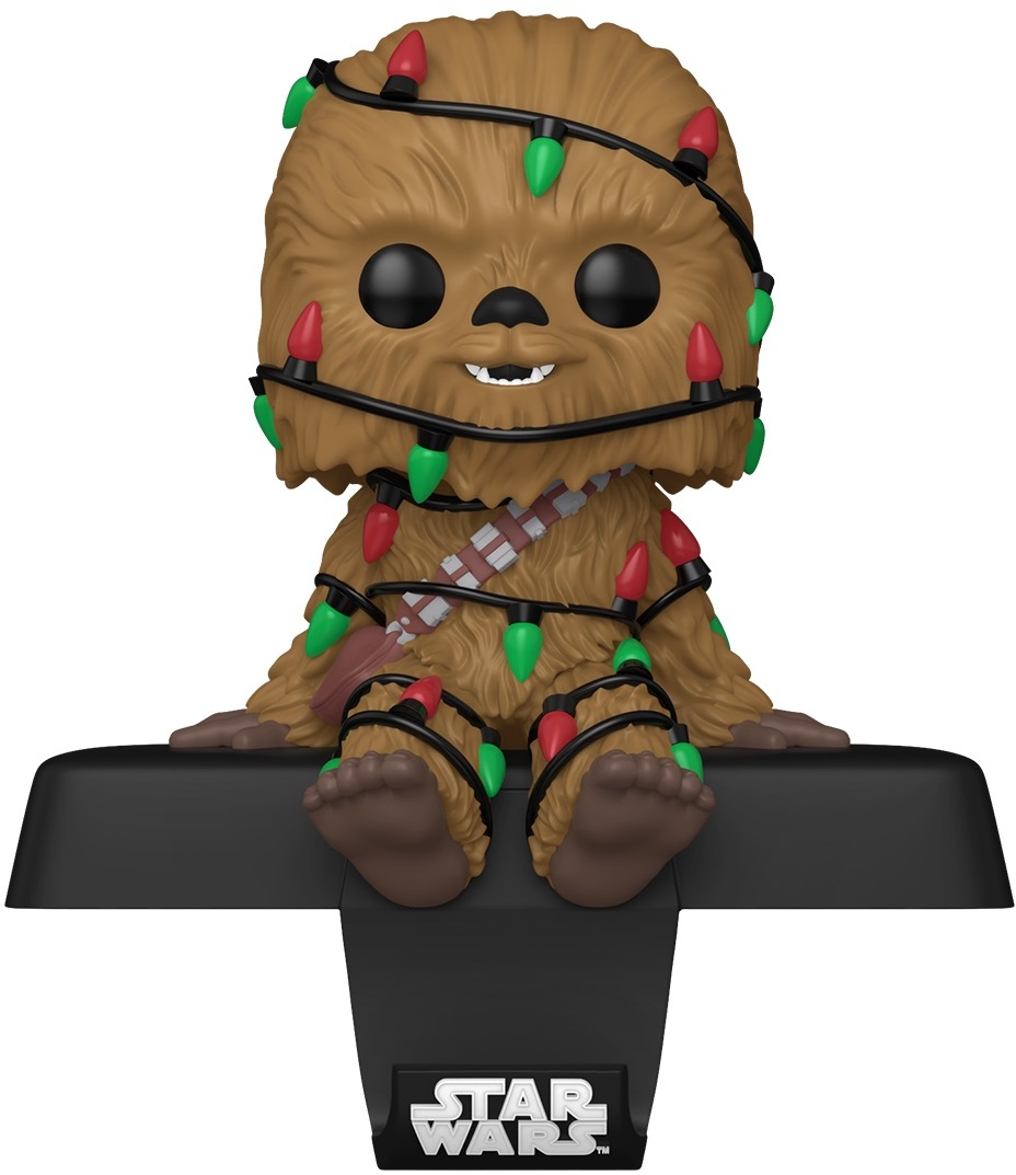 FUNKO Edge-Sitter Bobblehead Stocking Hanger: Star Wars: Chewbacca ...