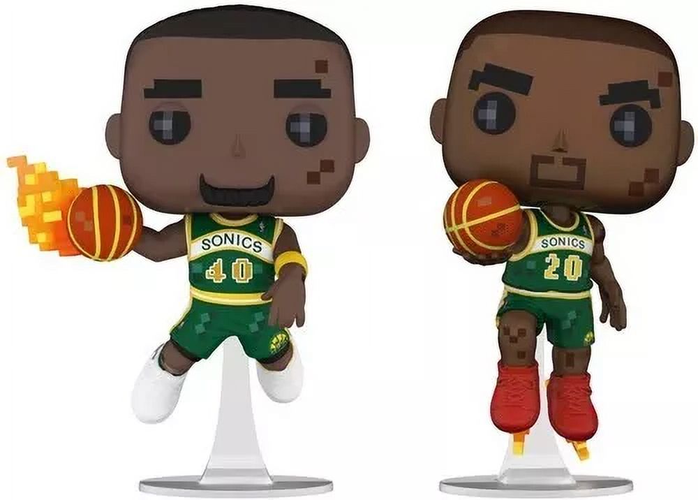 FUNKO POP! 8-BIT: NBA JAM - Seattle Sonics 2PK [New Toy] Vinyl Figure ...