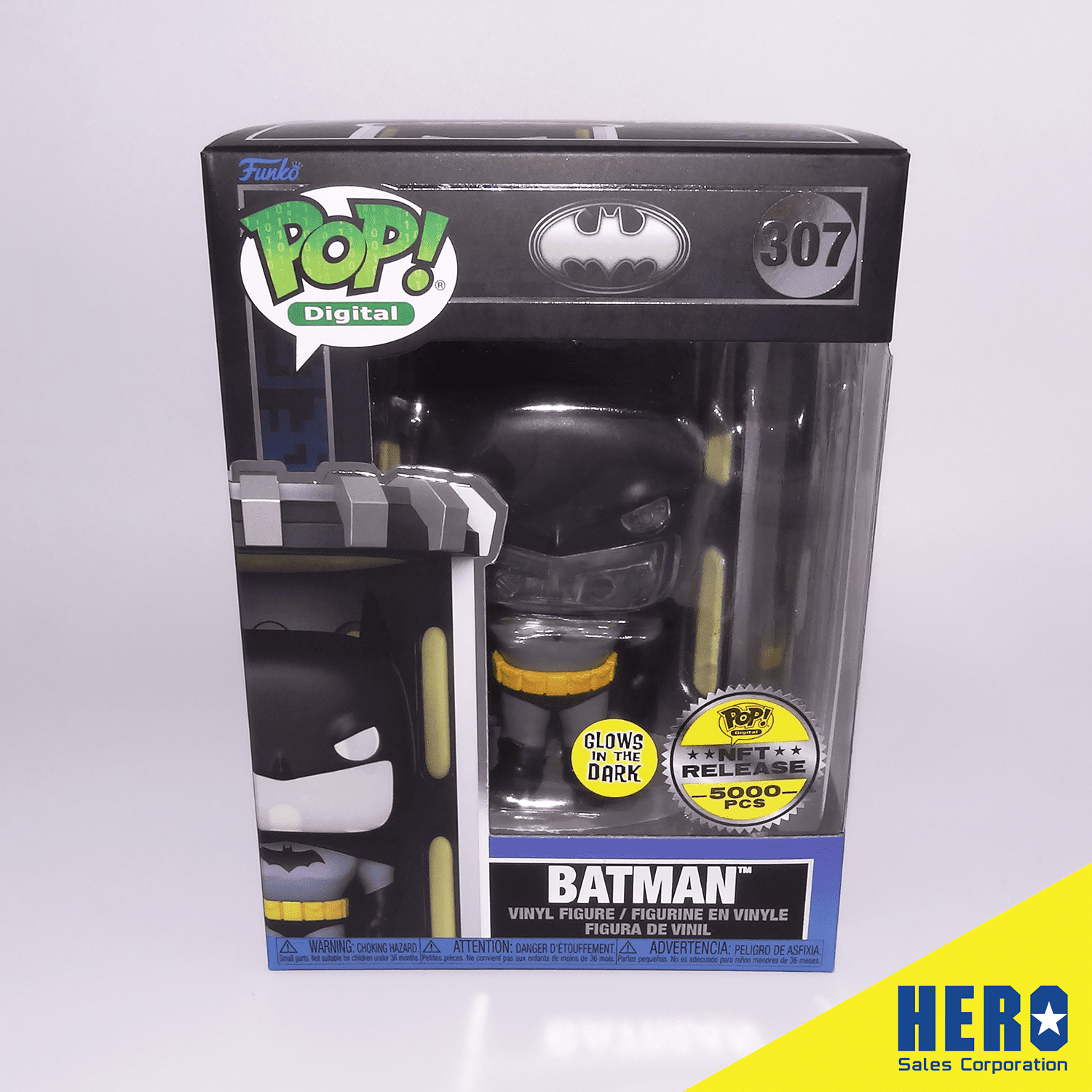 FUNKO POP! DIGITAL NFT BATMAN #307 – GLOW IN THE DARK - ULTRA (LIMITED ...