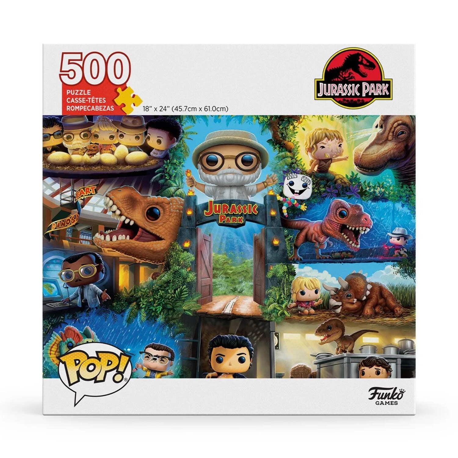 FUNKO POP! PUZZLES: Jurassic Park - 500 pieces, Funko, Gifts - Walmart.com