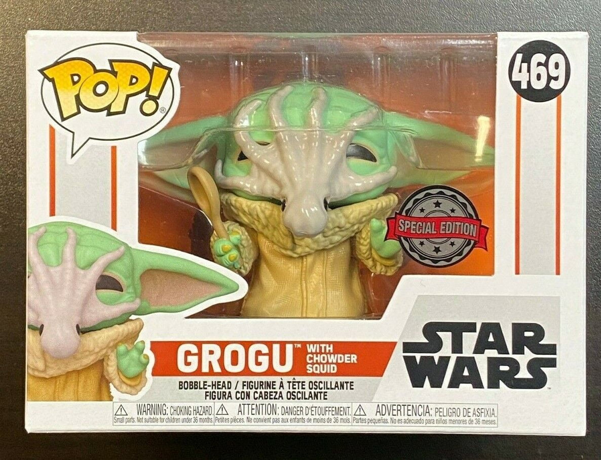 FUNKO POP STAR WARS MANDALORIAN GROGU CHILD CHOWDER SQUID 469 SPECIAL ...