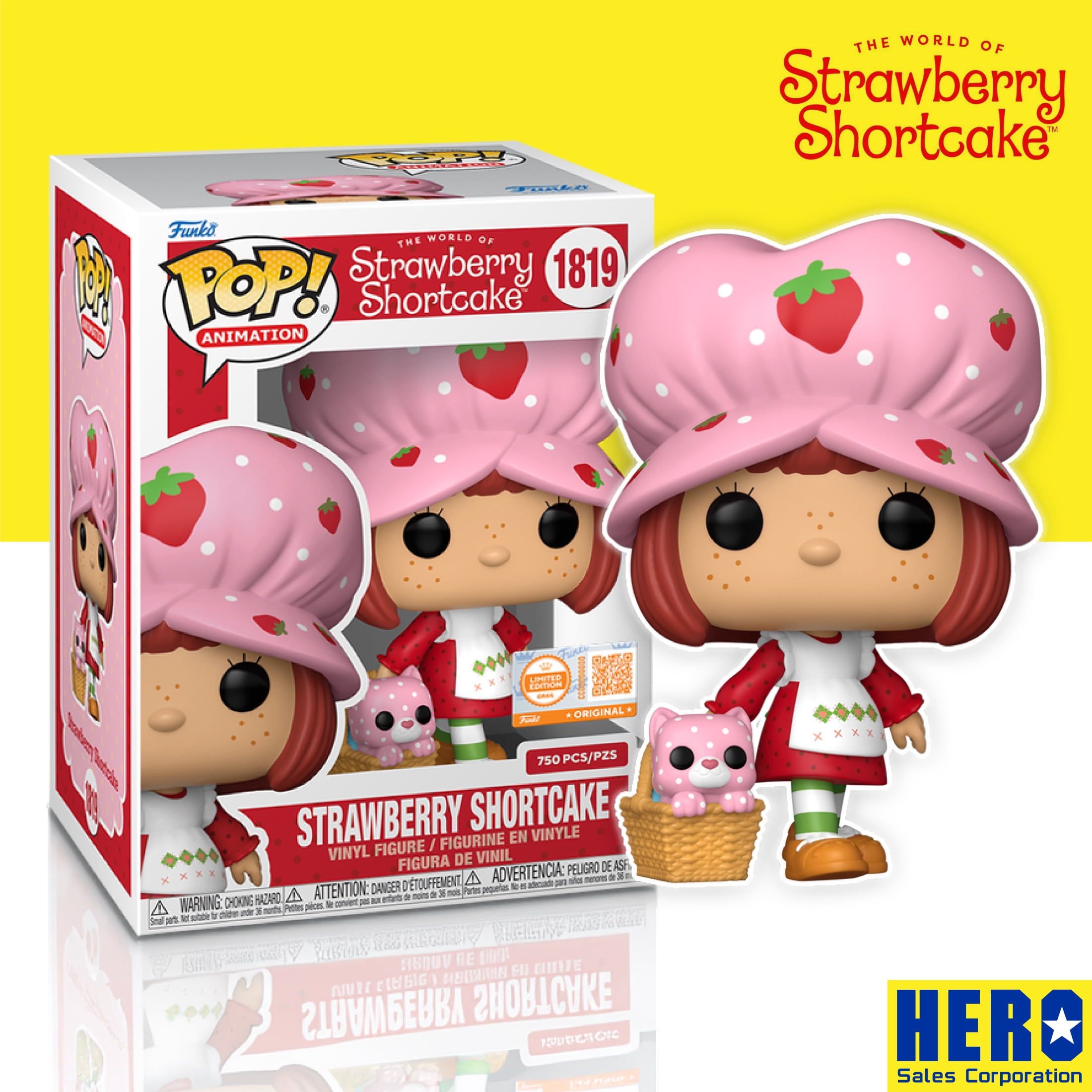 FUNKO POP! STRAWBERRY SHORTCAKE #1819 WITH CUSTARD GRAIL 750 PIECES ...