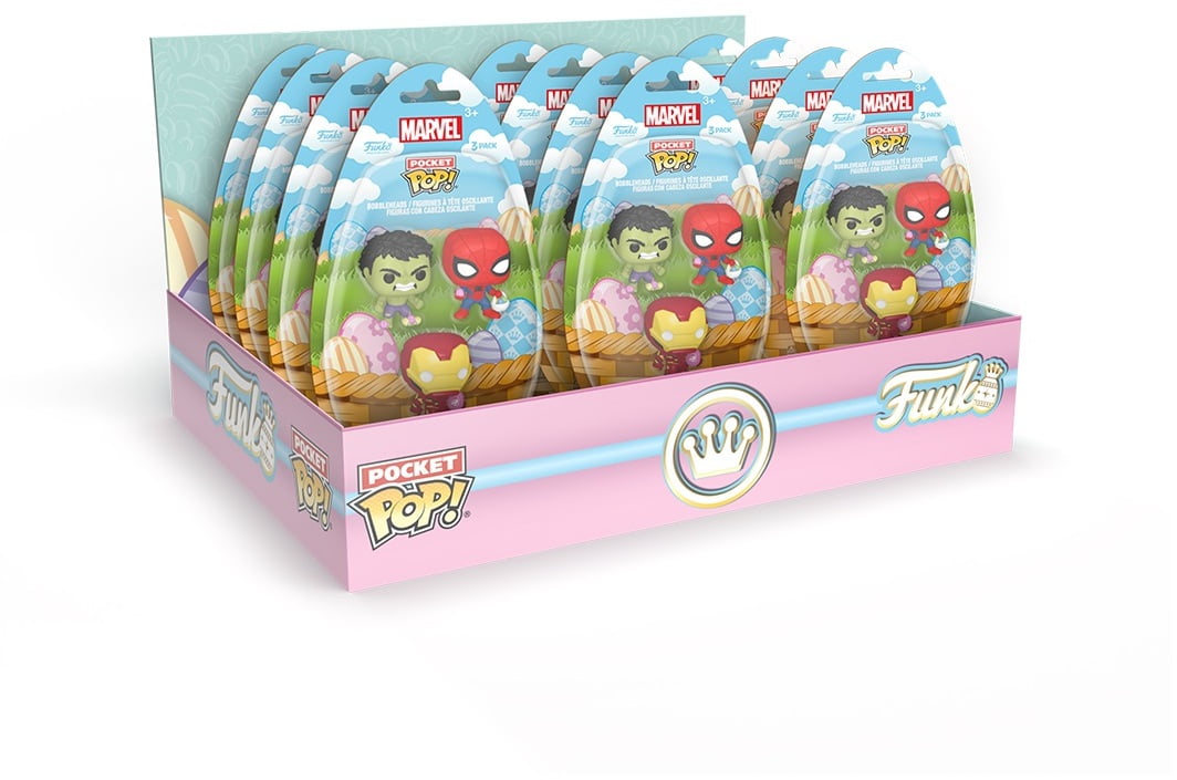 FUNKO Pocket POP!: Marvel Easter 3-Pack - Hulk, Spider-Man, Iron Man 3 ...