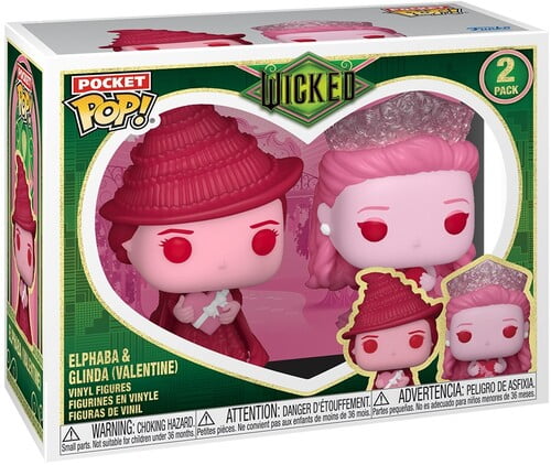 FUNKO Pocket POP!: Elphaba & Glinda (Valentine) 2-Pack - Walmart.com