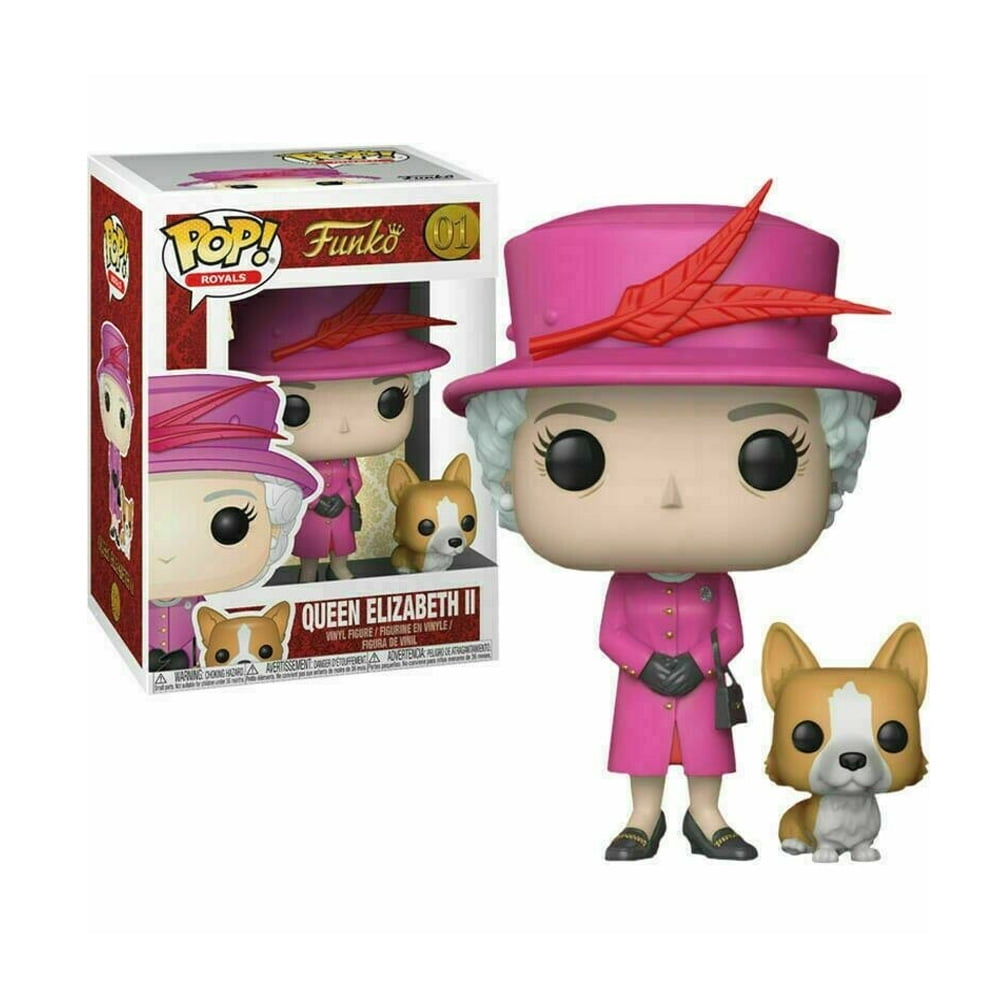 FUNKO ROYALS 01#Queen Elizabeth II With Dog Exclusive Action Figures ...