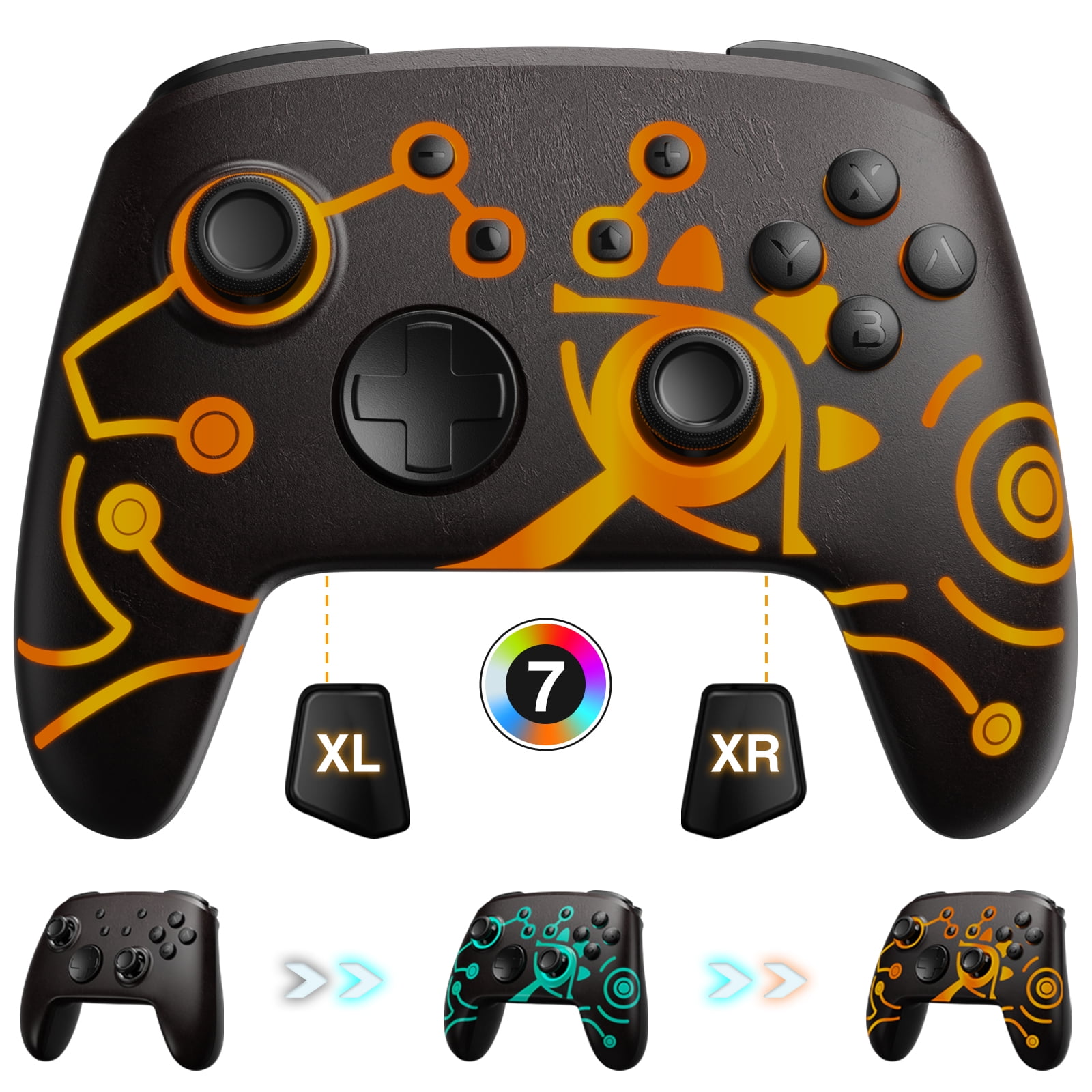 FUNLAB Firefly™ [Luminous Pattern] Switch Pro Controller Wireless for ...