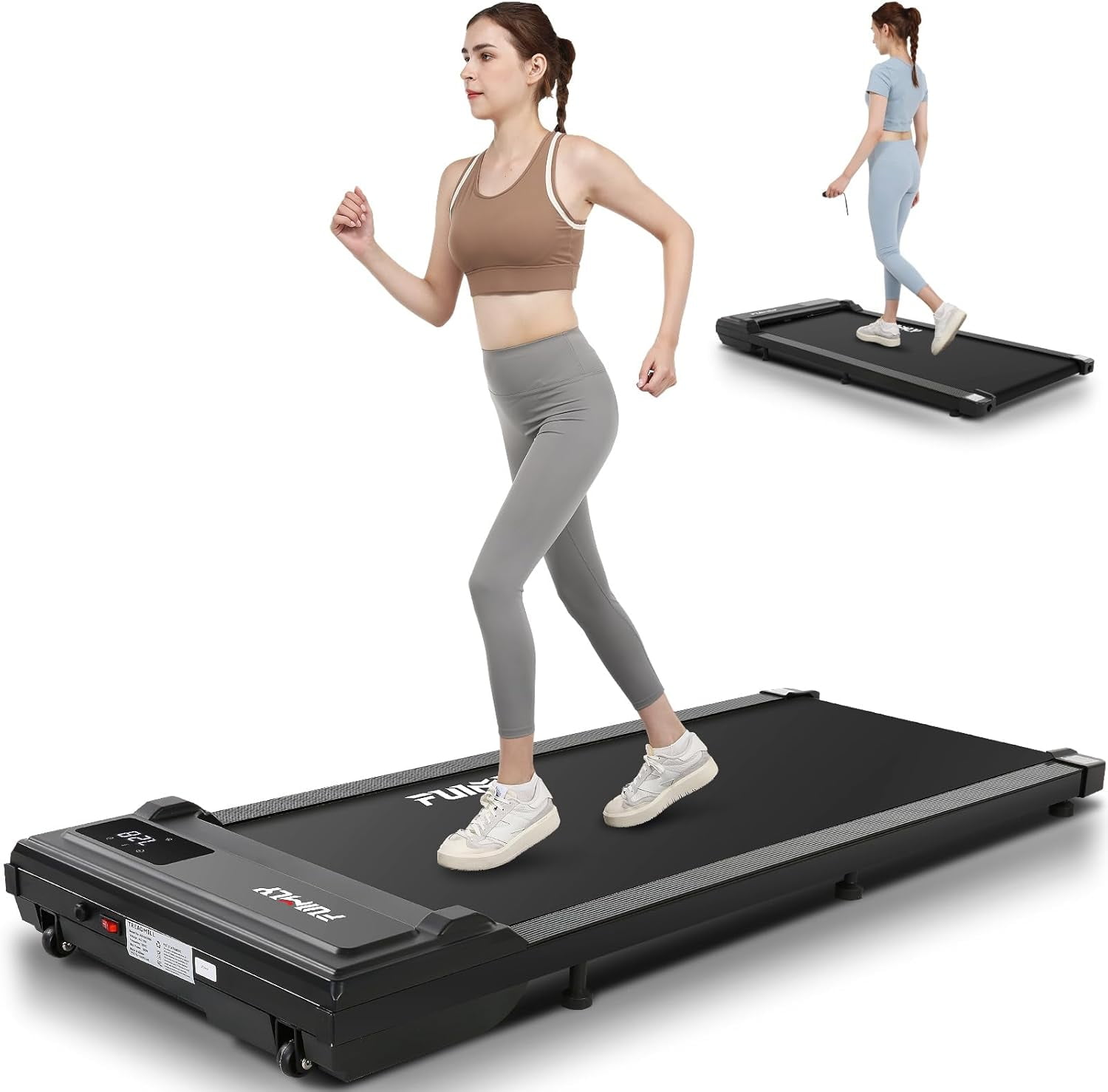 Treadmills for Home,2.5HP Under Desk Walking Pad Treadmill,300 lbs ...