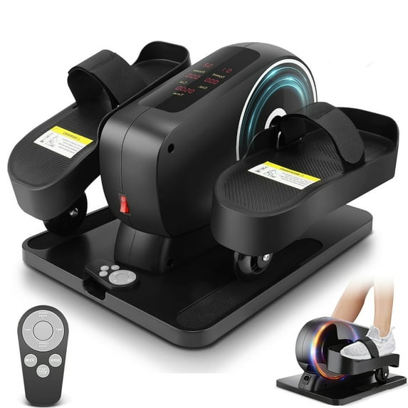 FUNMILY 2-in-1 Under Desk Elliptical & Pedal Exerciser, Mini Leg Trainer with LCD Display ...