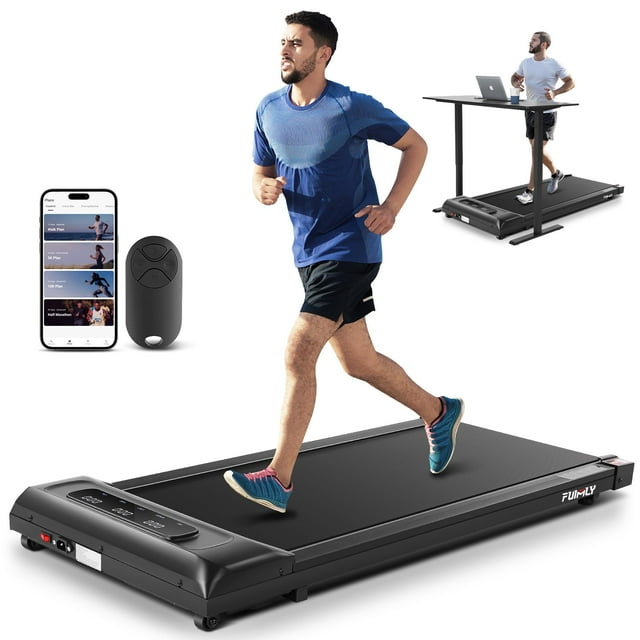 FUNMILY Exercise Equipment: Slim & Portable Walking Treadmill with App ...