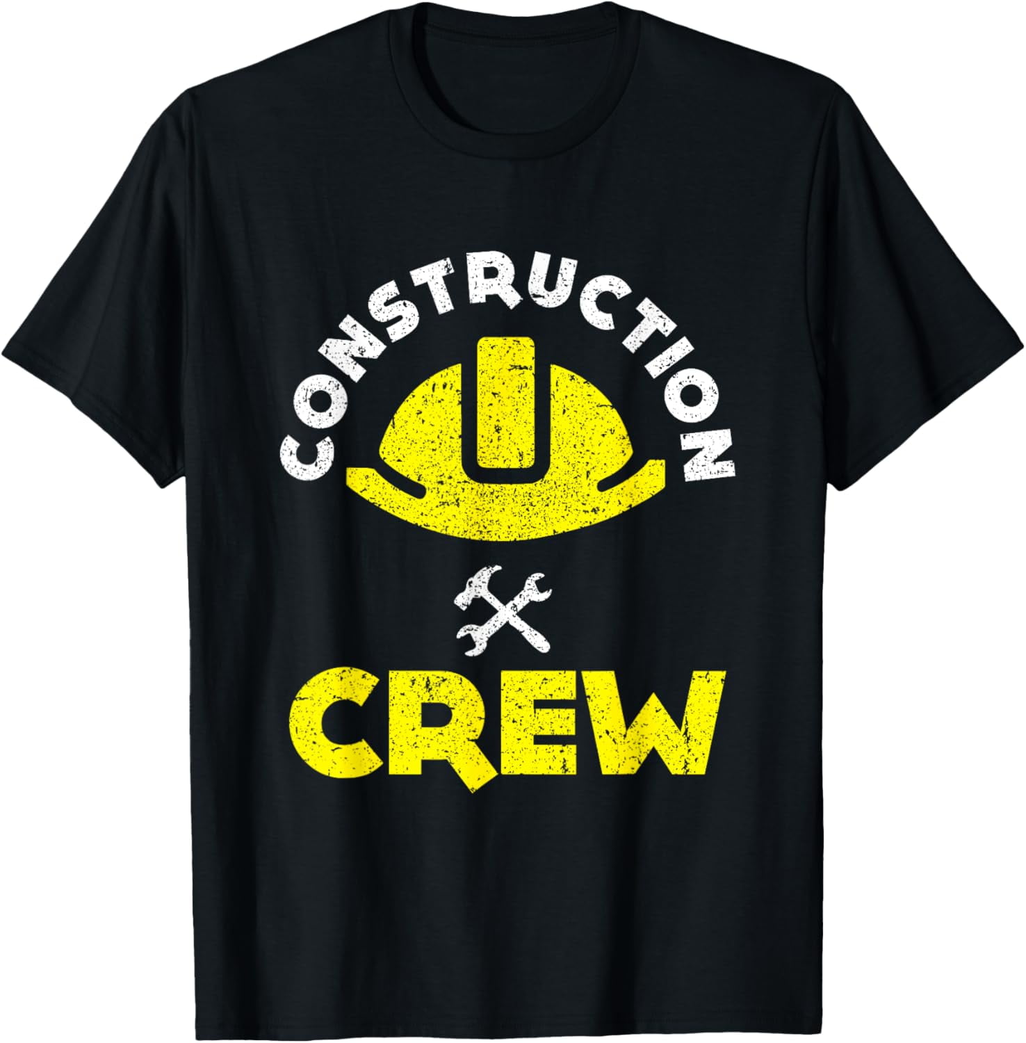 FUNNY CONSTRUCTION CREW T-Shirt - Walmart.com