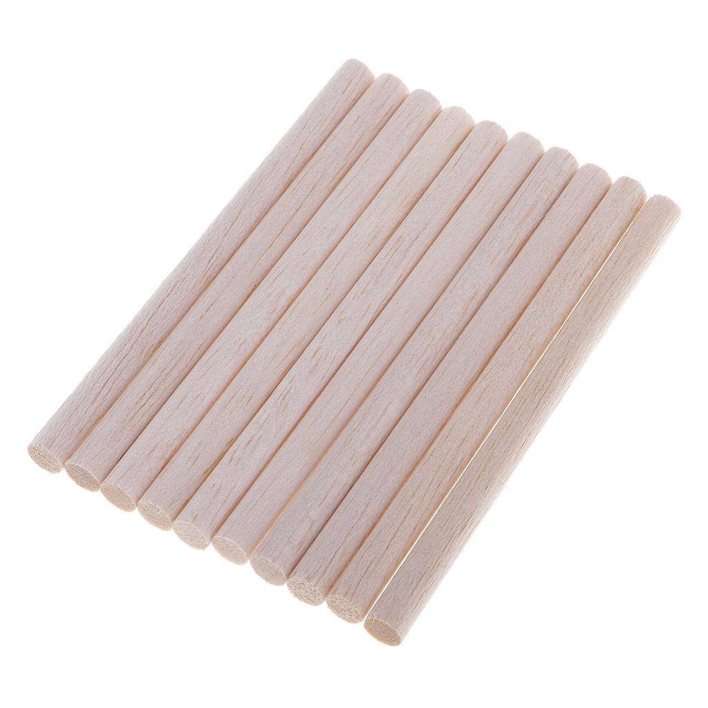 FUNNY Dowel Supplies Balsa Wood Round Stick Unfinished 120mm - Walmart.com