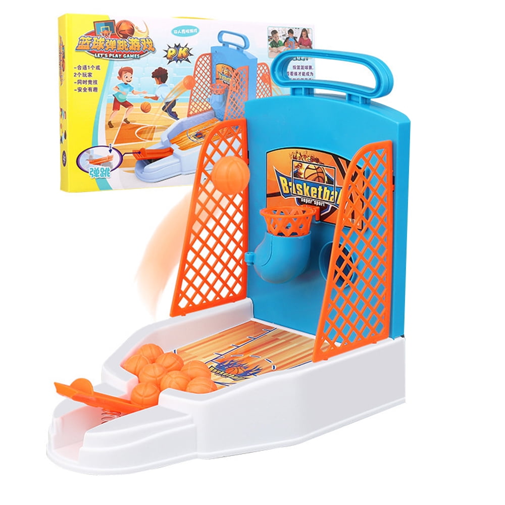 FUNNYFAIRYE Single/Double Play Desktop Finger Ejection Basketball ...