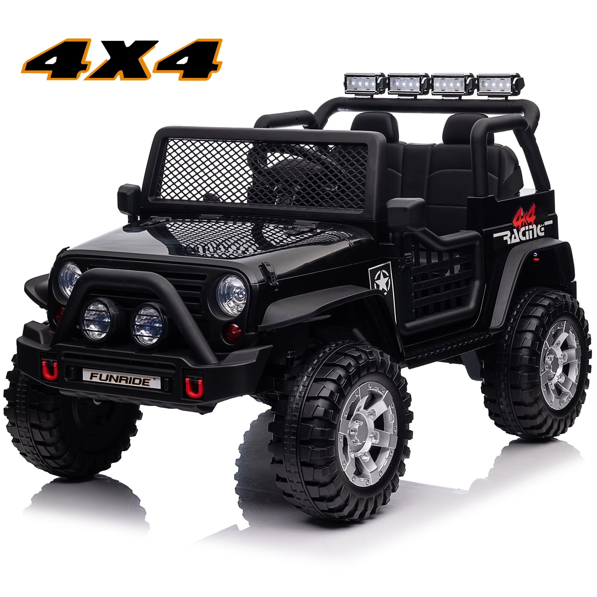 FUNRIDE 4WD 24V 2 Seater Ride On Toys with Remote Control, Kids Ride on ...