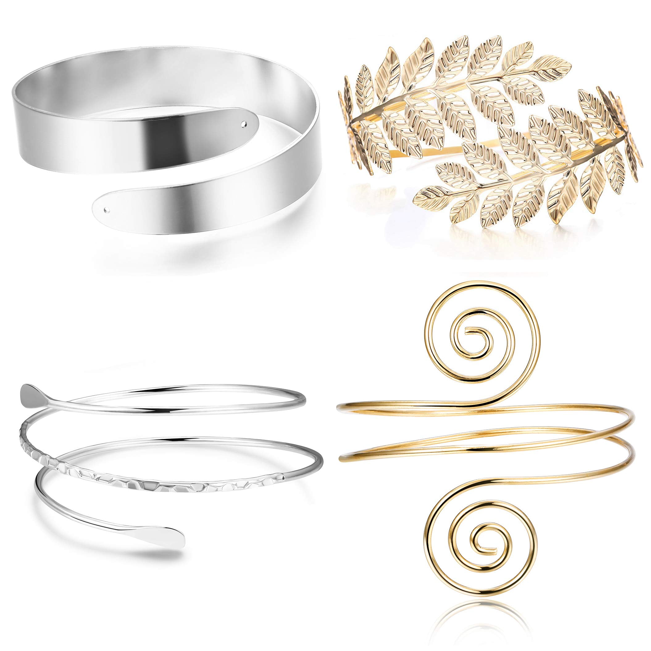 FUNRUN JEWELRY Arm Cuff Upper Arm Band for Women Gold Arm Cuff Bangle ...