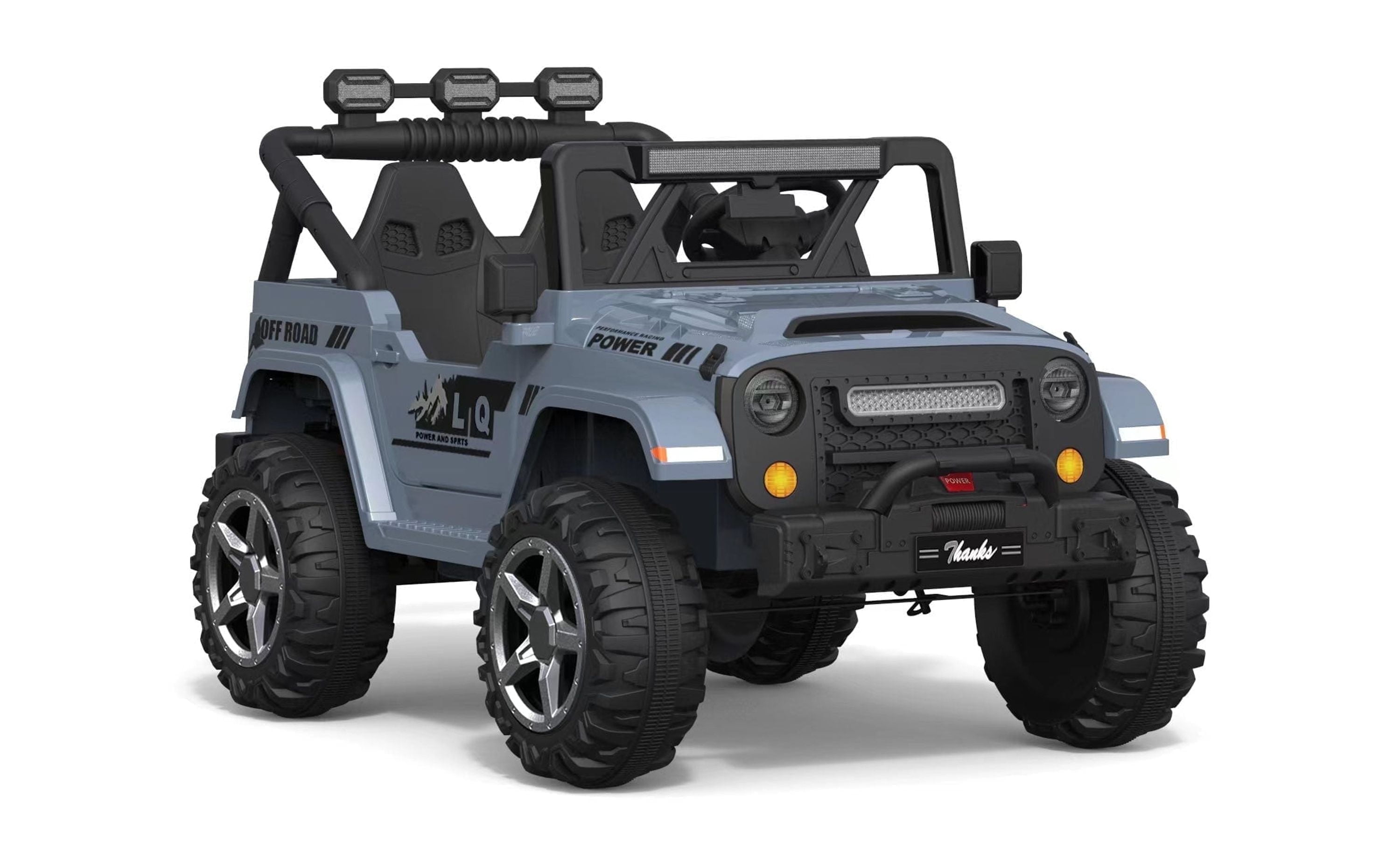 FUNTOK 24 Volt 2 Seater Kids Ride on Truck 4 x 200W Motor Electric ...