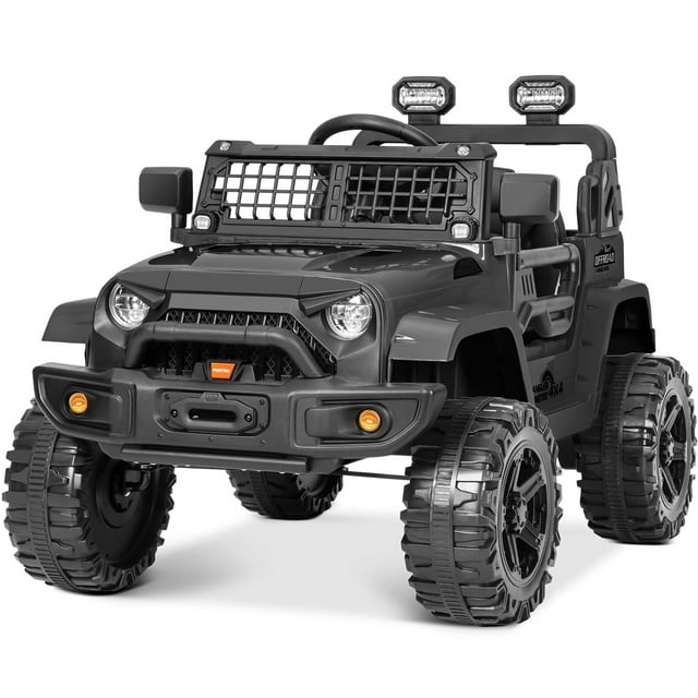 FUNTOK Kids 12V Electric Ride on Toy Car, Remote Control, Spring ...