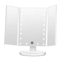 Impressions Vanity Stitch Ohana LED Compact Mirror with Lights, 3X ...