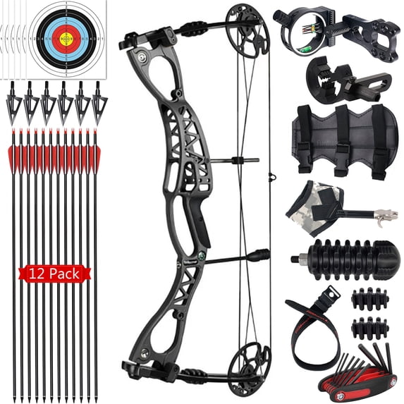 FUNTRESS Compound Bow Archery Hunting Shooting - Walmart.com