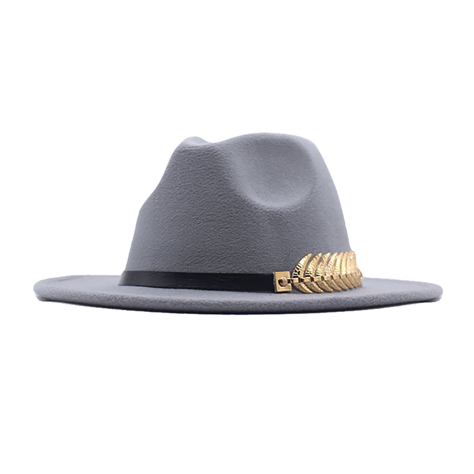FUNUONY BIG Sale!! Fedora Hats for Men Wide Brim Panama Hat with ...