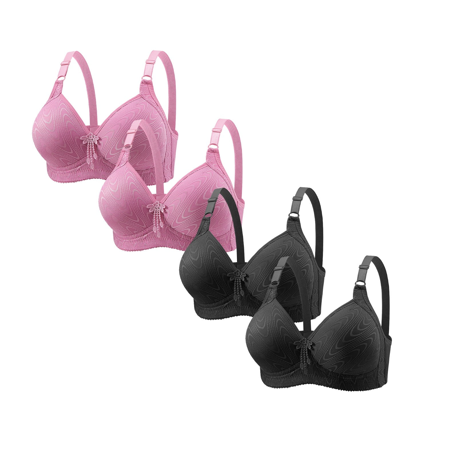 FUNUONY Big Sale!! 4 Pack Push Up Bras for Women 2025 Trendy Bras for ...