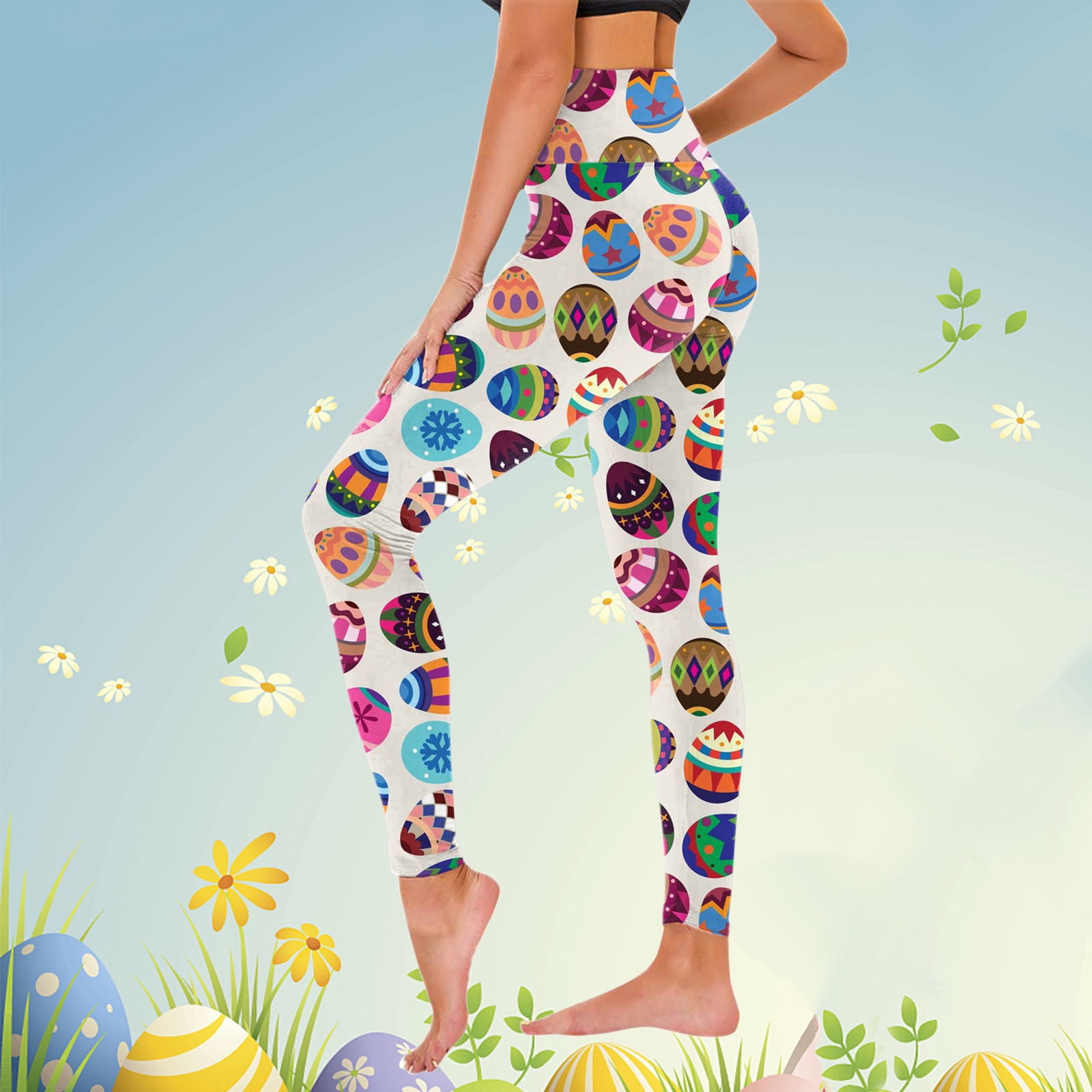 FUNUONY Big Sale!! Easter Yoga Pants for Women Workout Tights Leggings ...