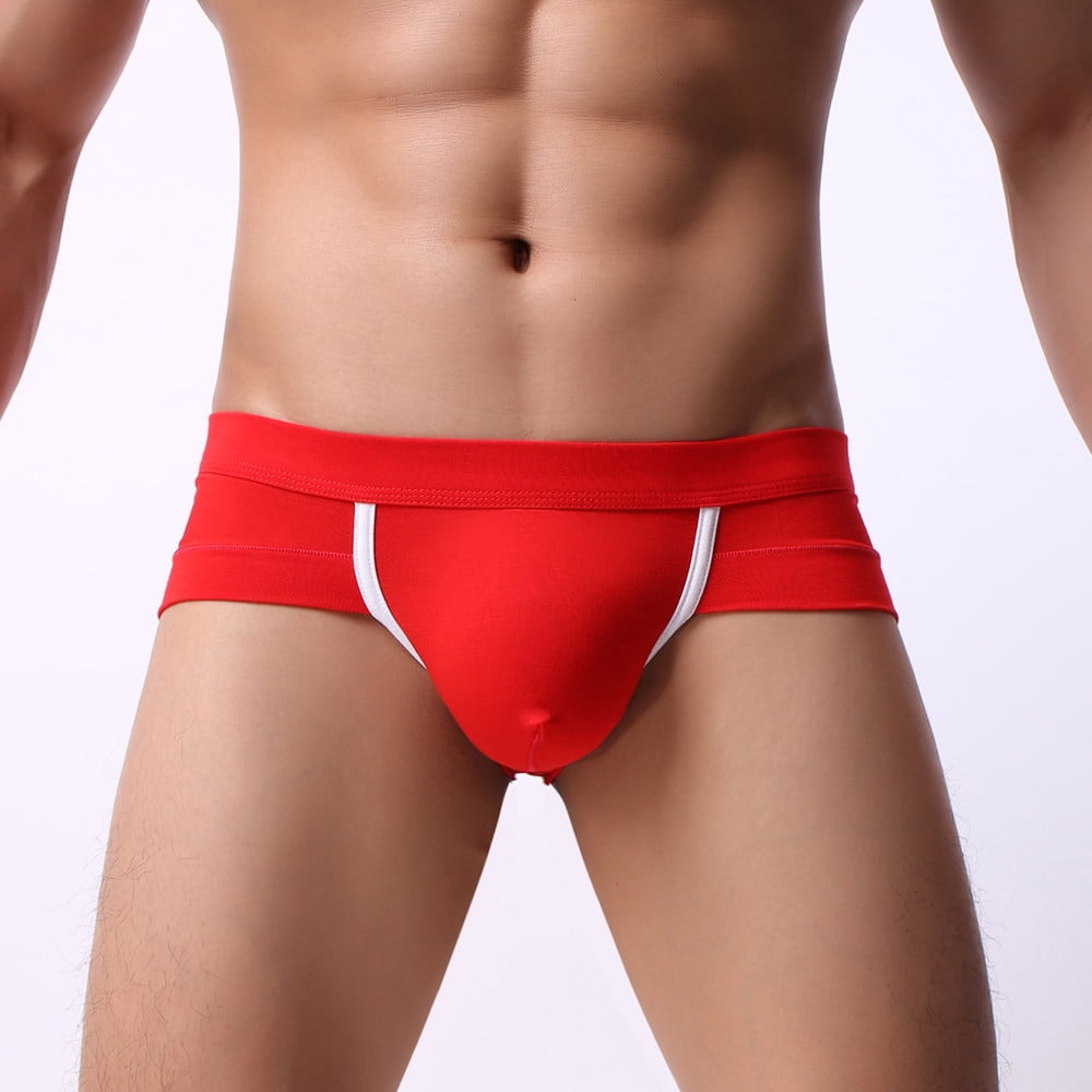 FUNUONY Big Sale! Mens Bikini Underwear Briefs Low Rise Underpants Cotton Stretch Support Briefs ...