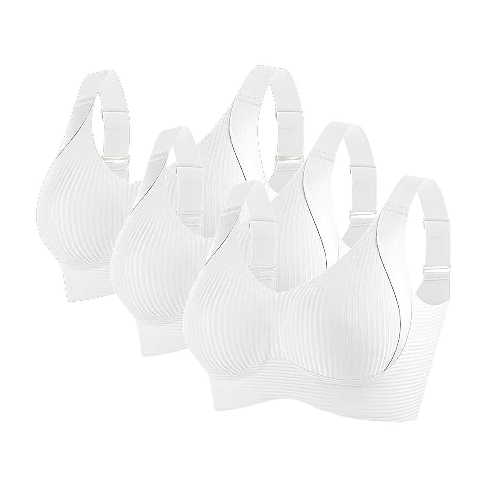 FUNUONY Bra for Women Senior Front Closure Breathable Bra for Seniors ...