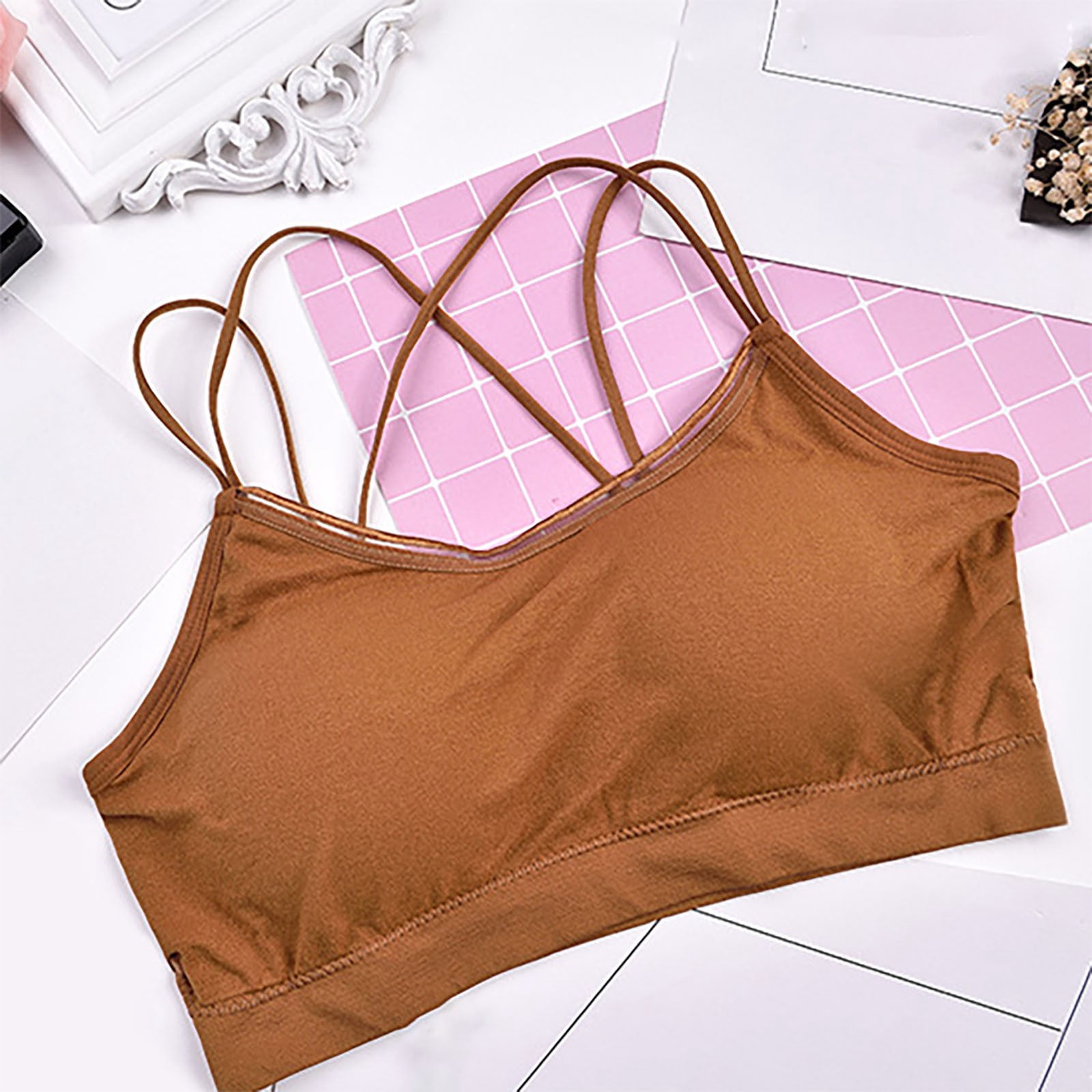 FUNUONY Bras for Women No Underwire Push Up Full Coverage Bras for ...