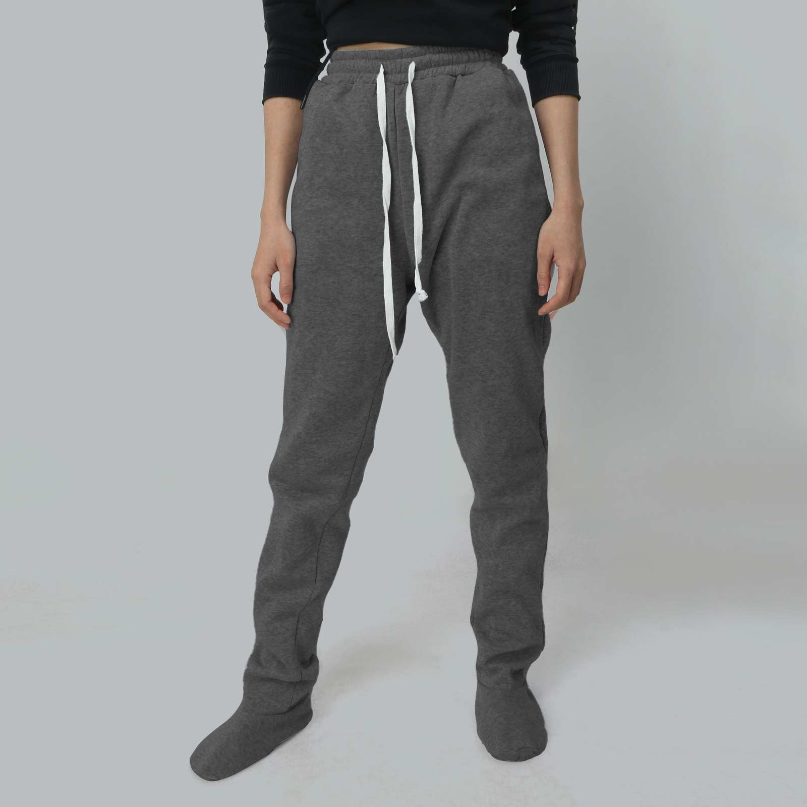 FUNUONY Clearance sale!!Adult Footed Sweatpants with Sherpa Fleece ...