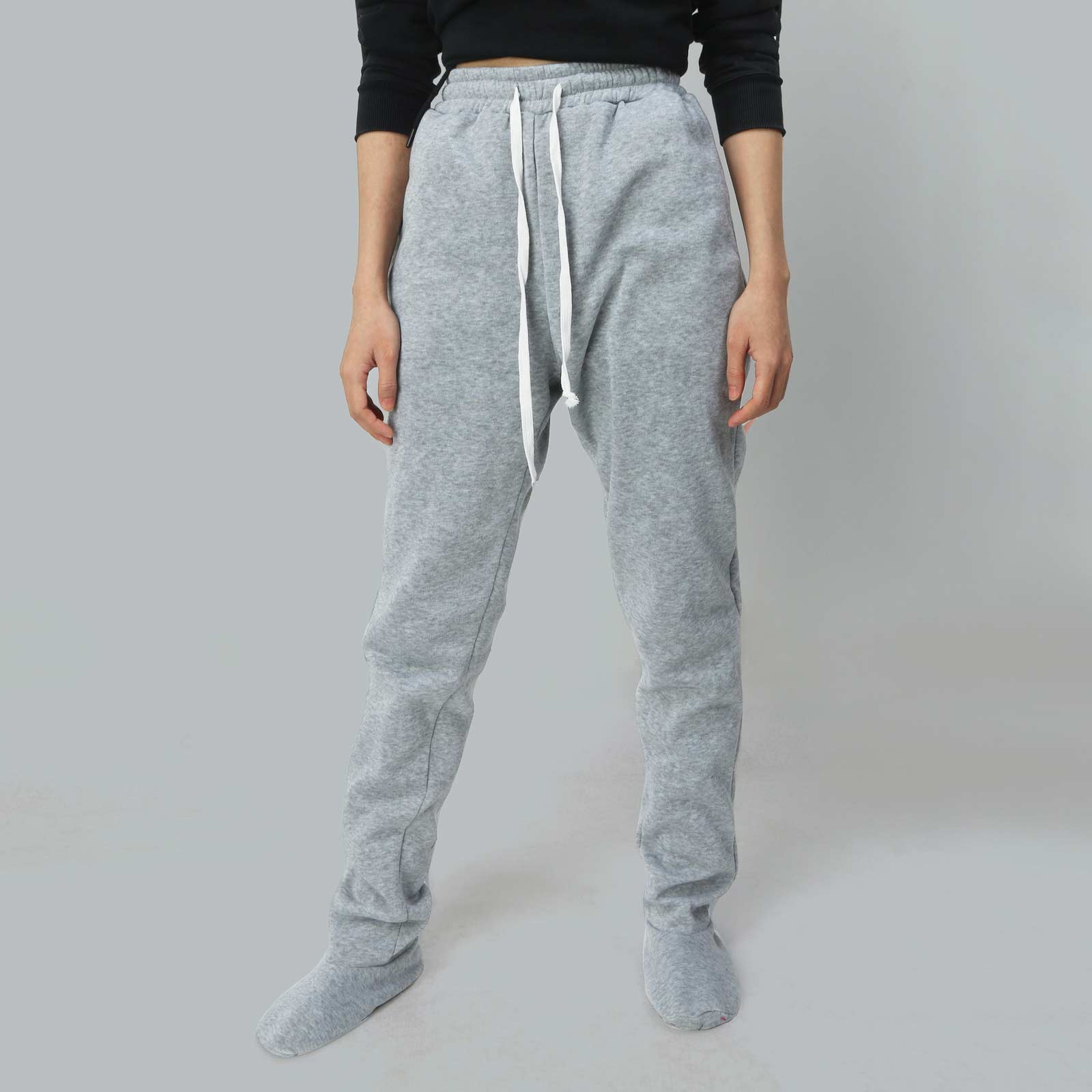 FUNUONY Clearance sale!!Adult Footed Sweatpants with Sherpa Fleece ...