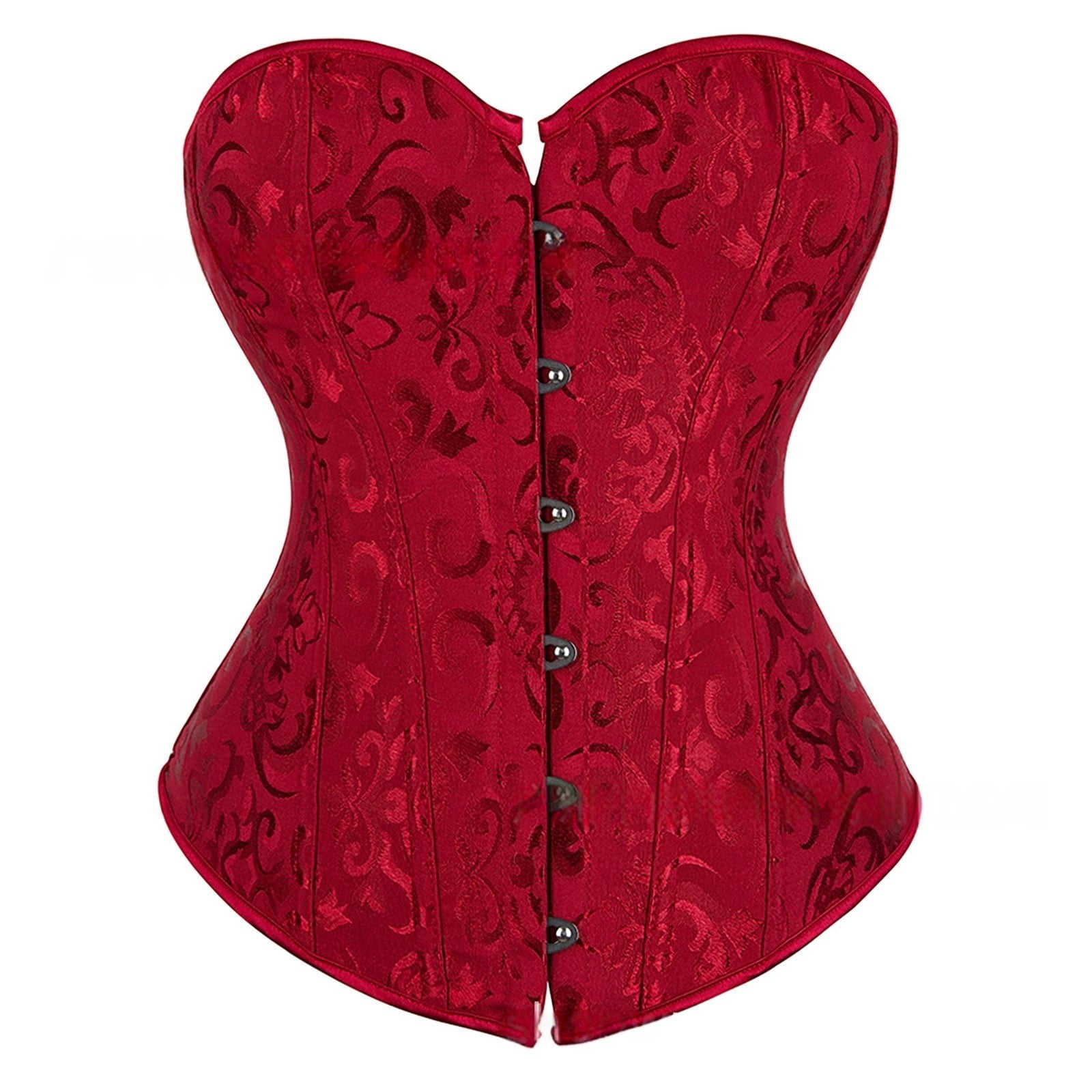 FUNUONY Corset Tops for Women Going Out Vintage Strapless Corset Crop ...