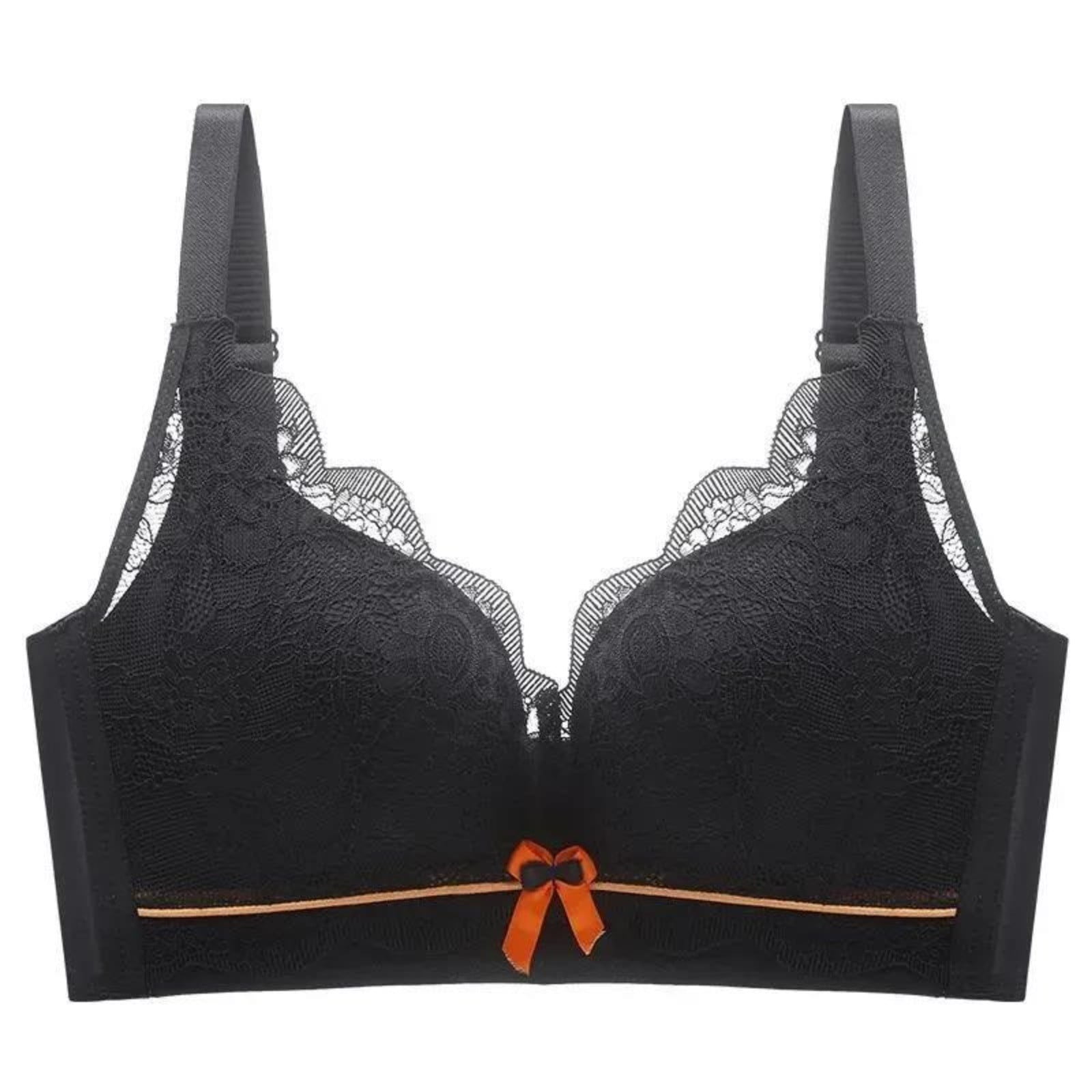 FUNUONY Lace Bra for Women,Comfort Lift Underwire Bra with Lace Trim ...