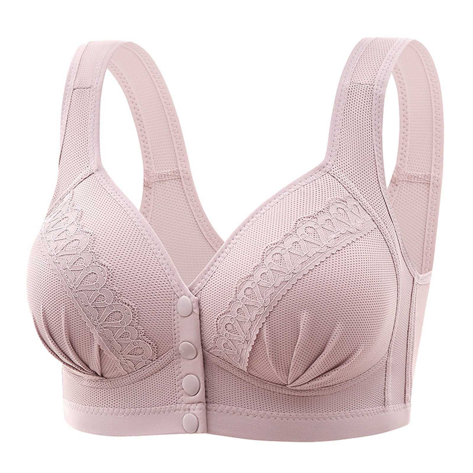 FUNUONY Women's Full Coverage Front Closure Posture Back Unpadded ...