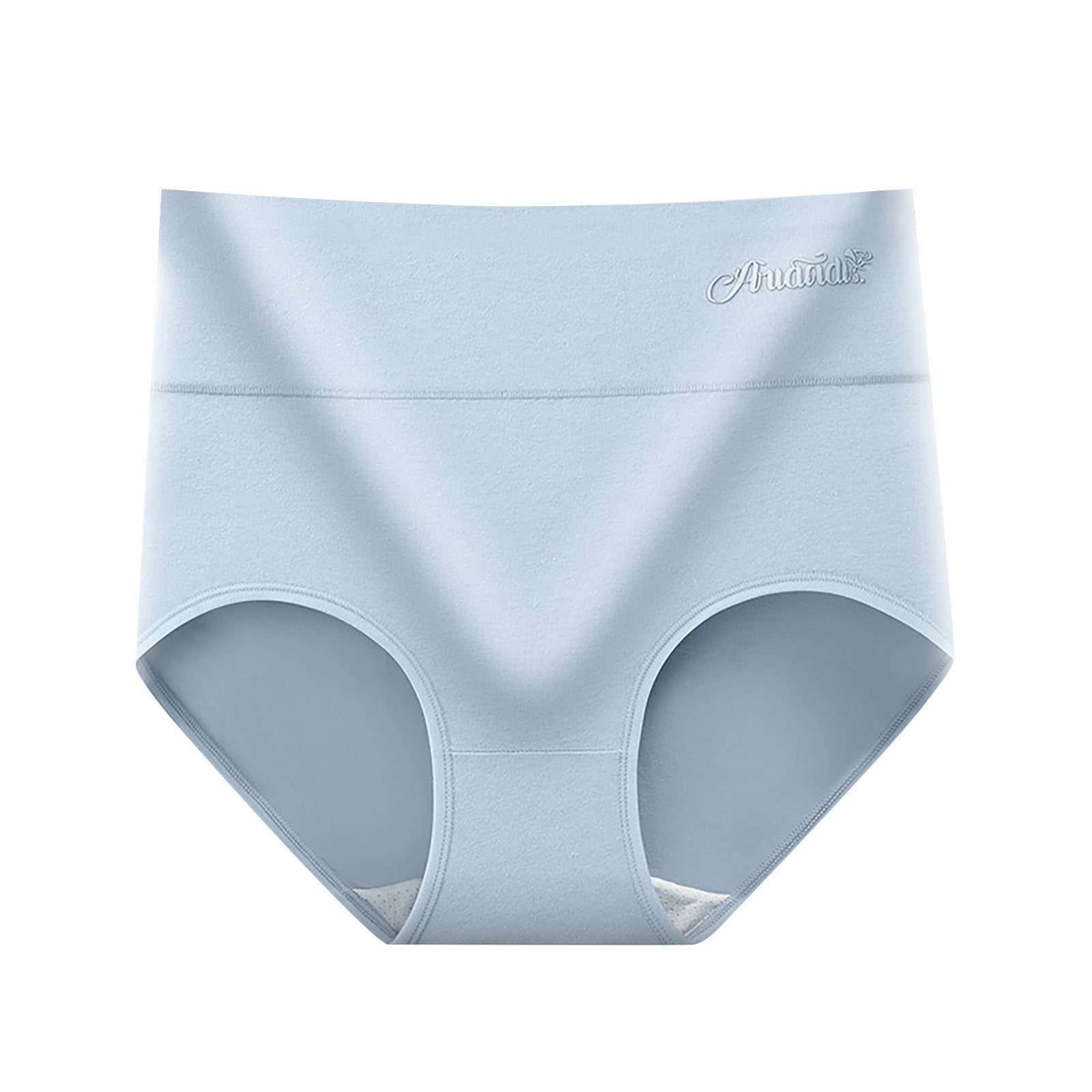 FUNUONY Women's High Waisted Underwear Cotton Soft Full Coverage Briefs ...