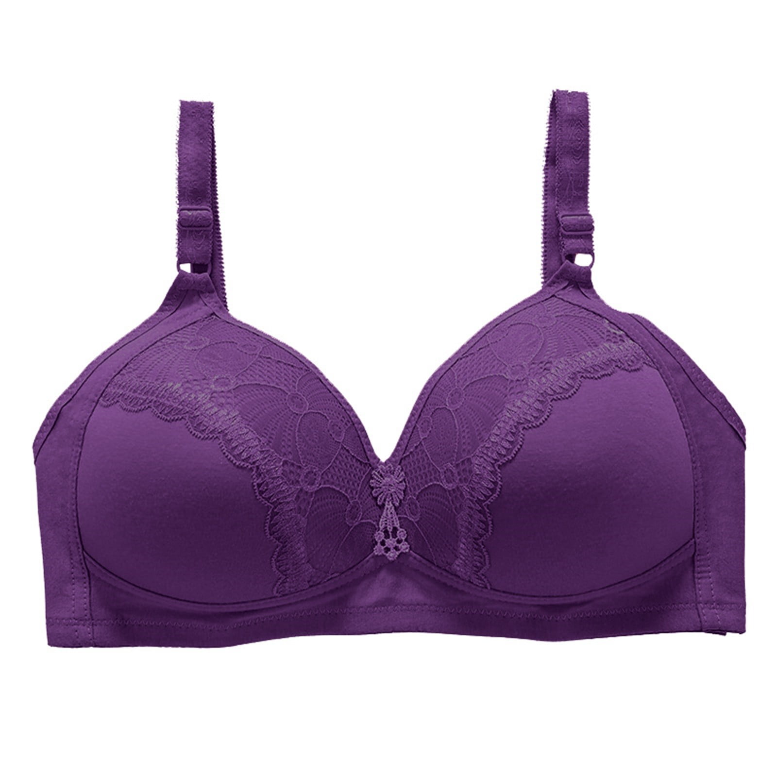 FUNUONY Women's Push Up Bra No Underwire Comfortable Wireless Bras ...