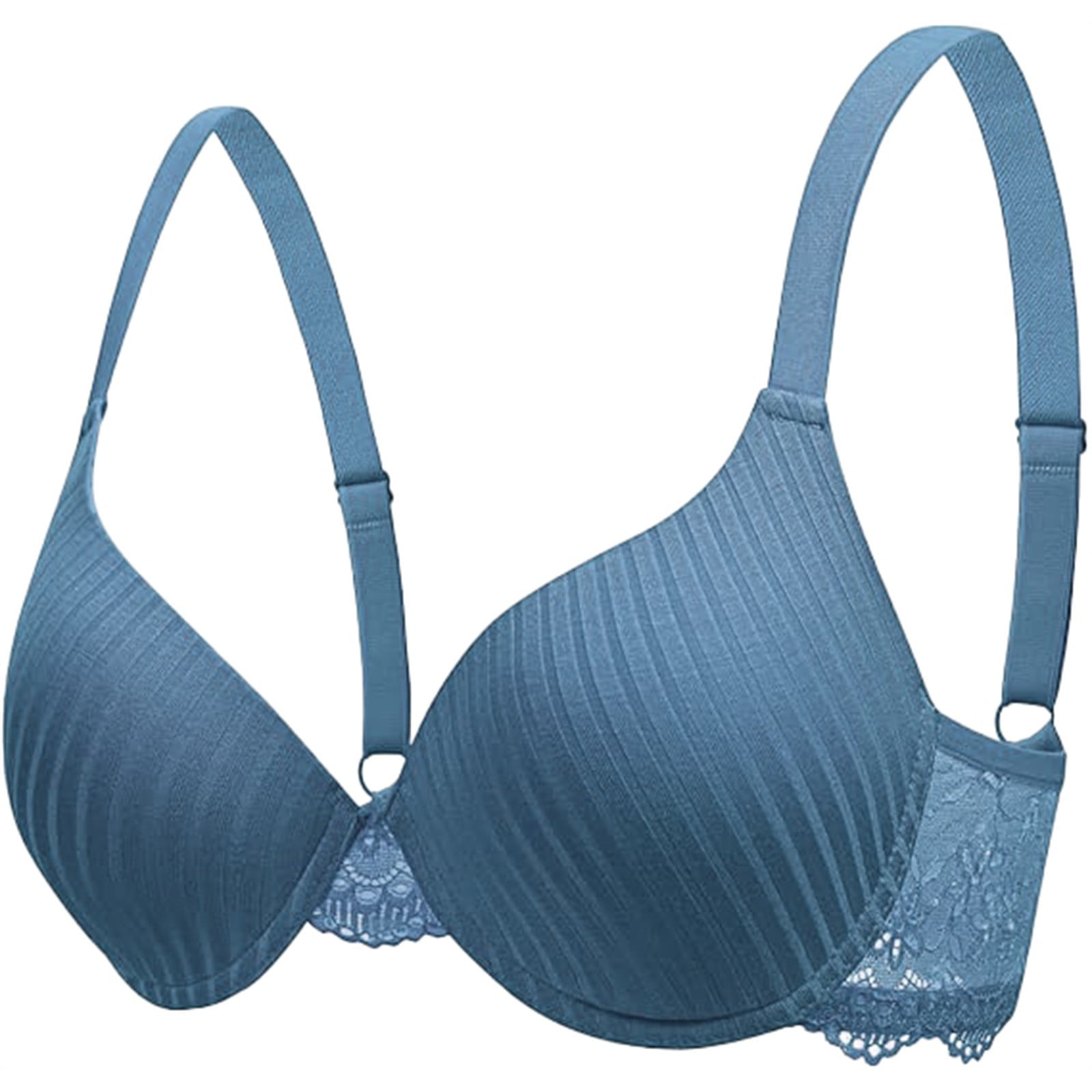 FUNUONY Women's Push Up Wireless Comfortable Padded Plunge No Underwire ...