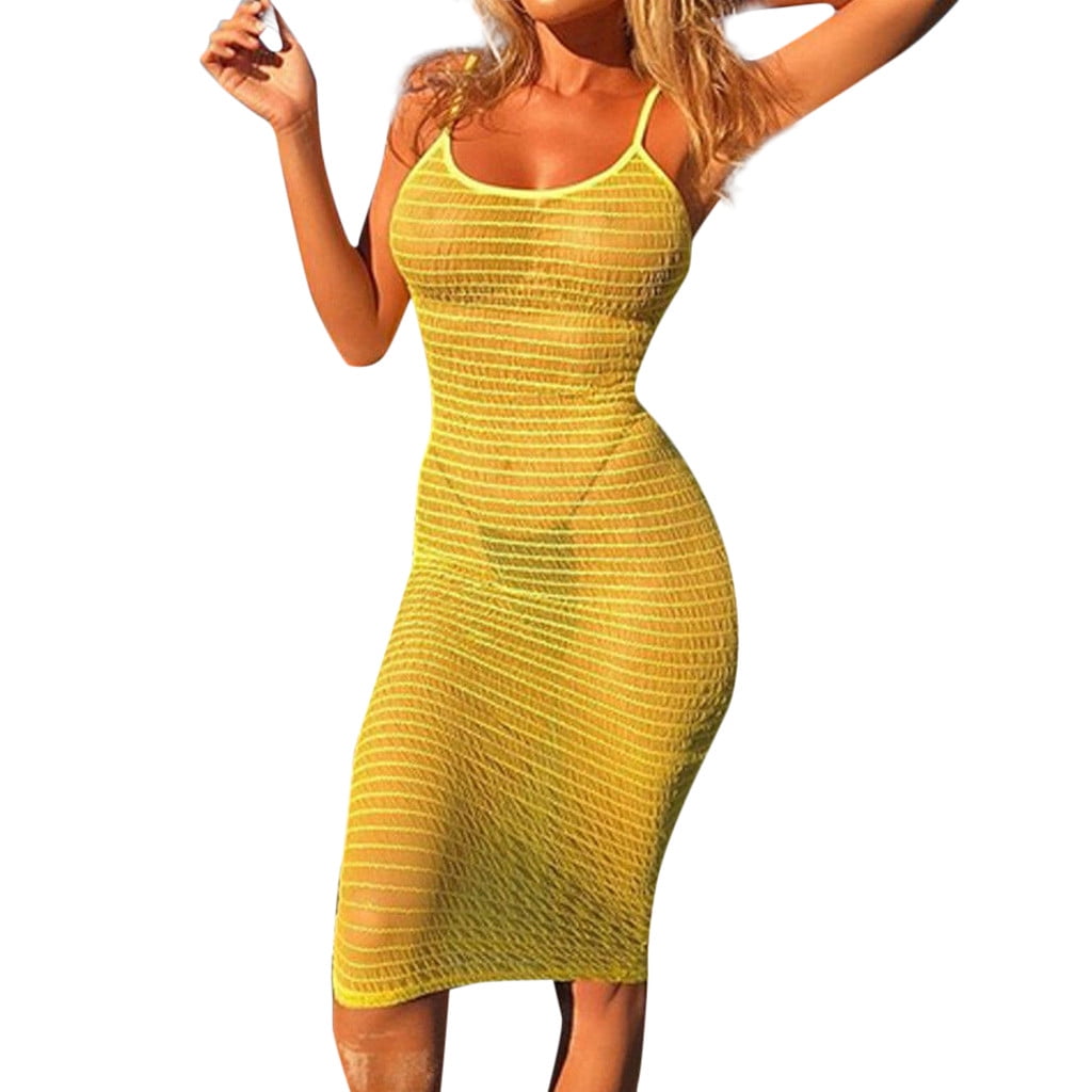FUNUONY Womens Crochet Beach Cover Ups Swimsuit Bathing Suit Coverup ...