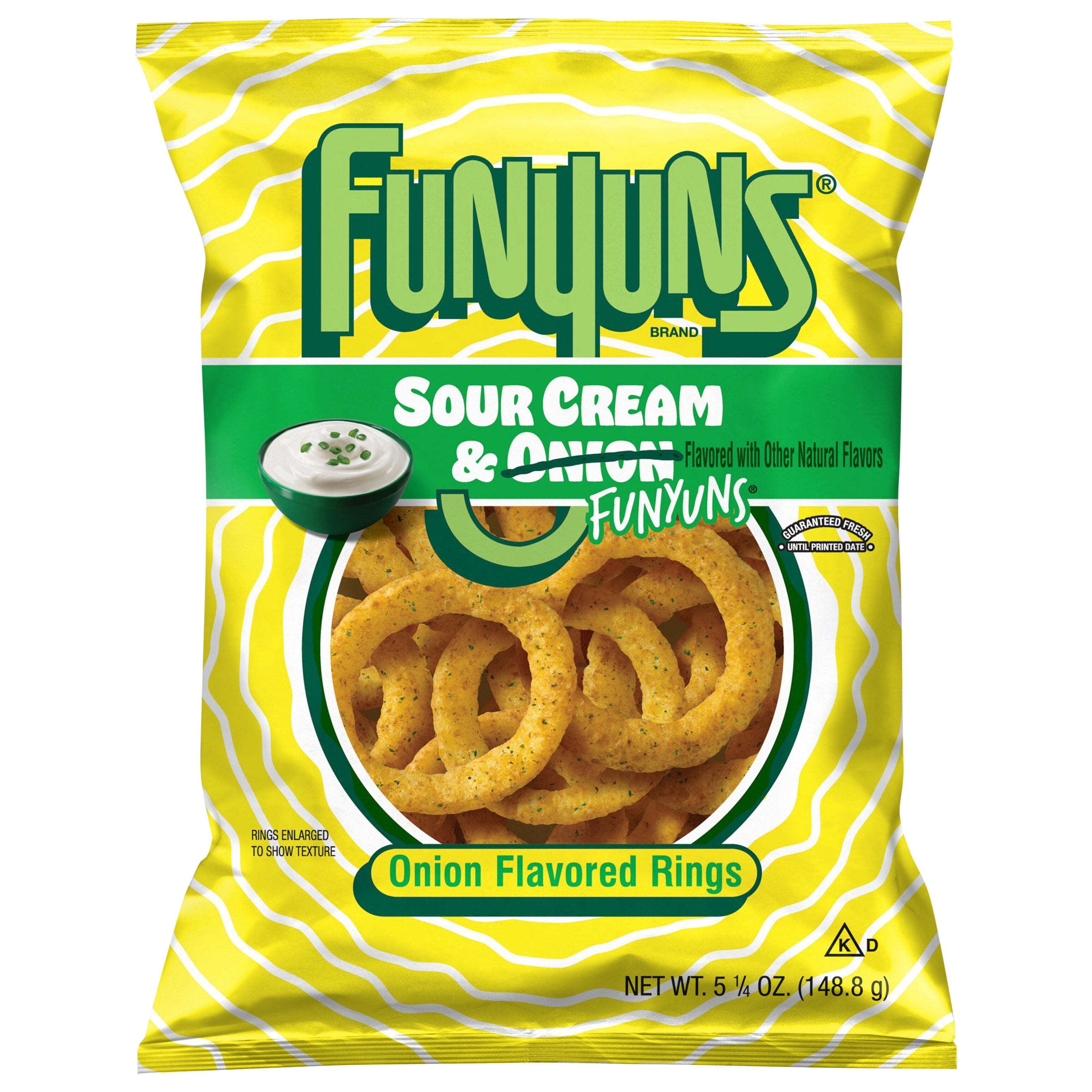FUNYUNS Sour Cream & FUNYUNS Onion Rings, 5.25 oz (Package May Vary ...