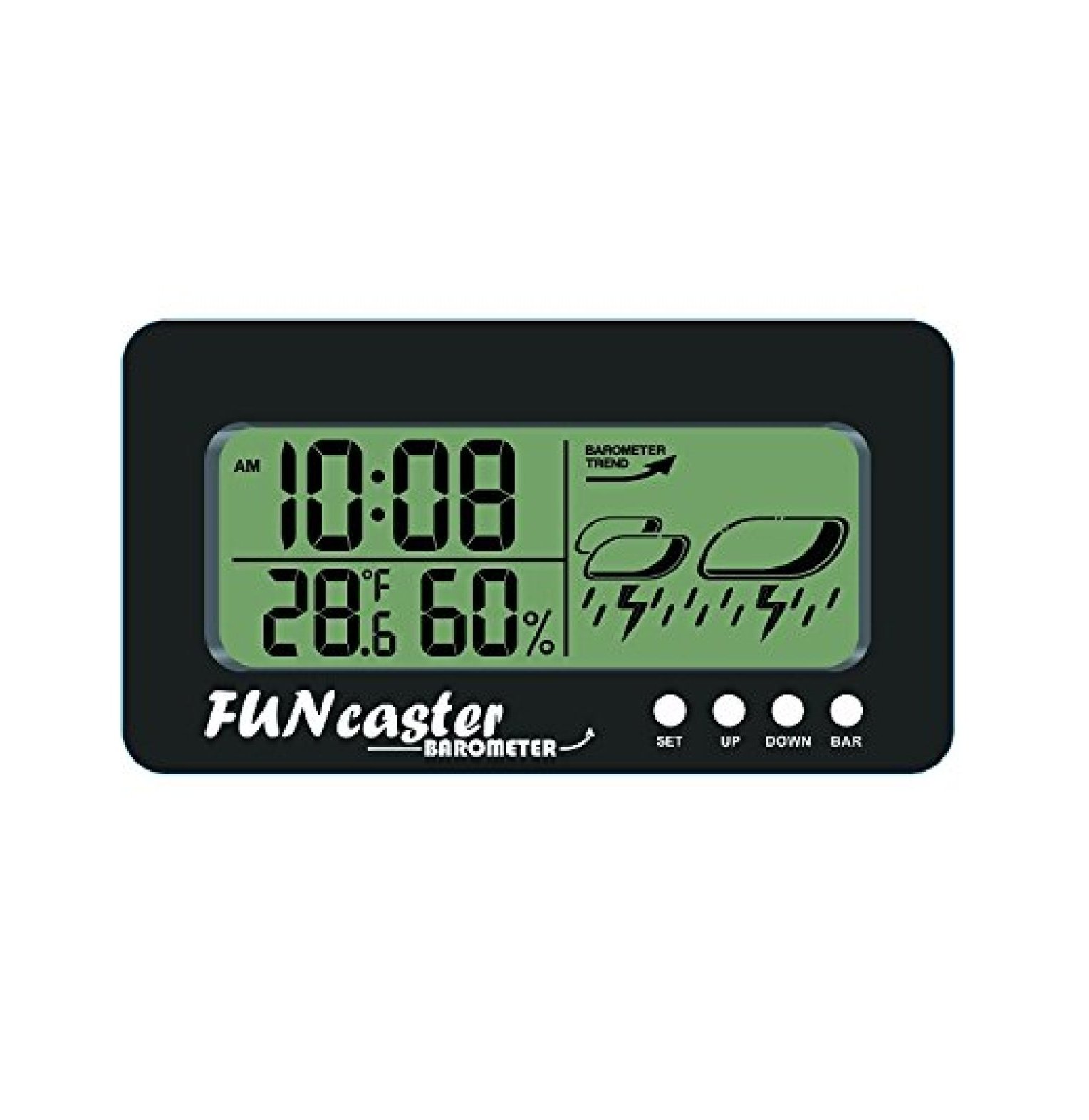 FUNcaster Barometer Ambient Weather Clock for Golf Cart, Boat, Home ...