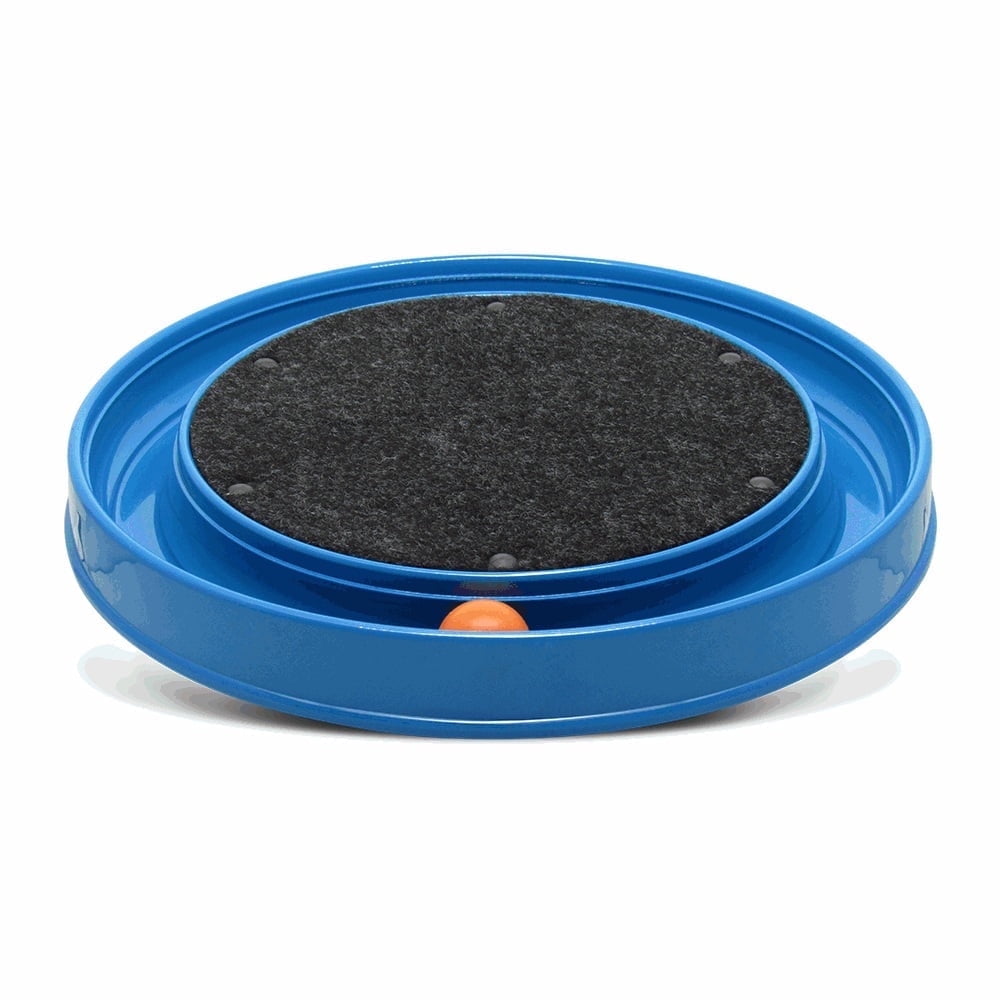FURACÃOPET Round Cat Scratcher Toy with Ball – Interactive Scratching ...