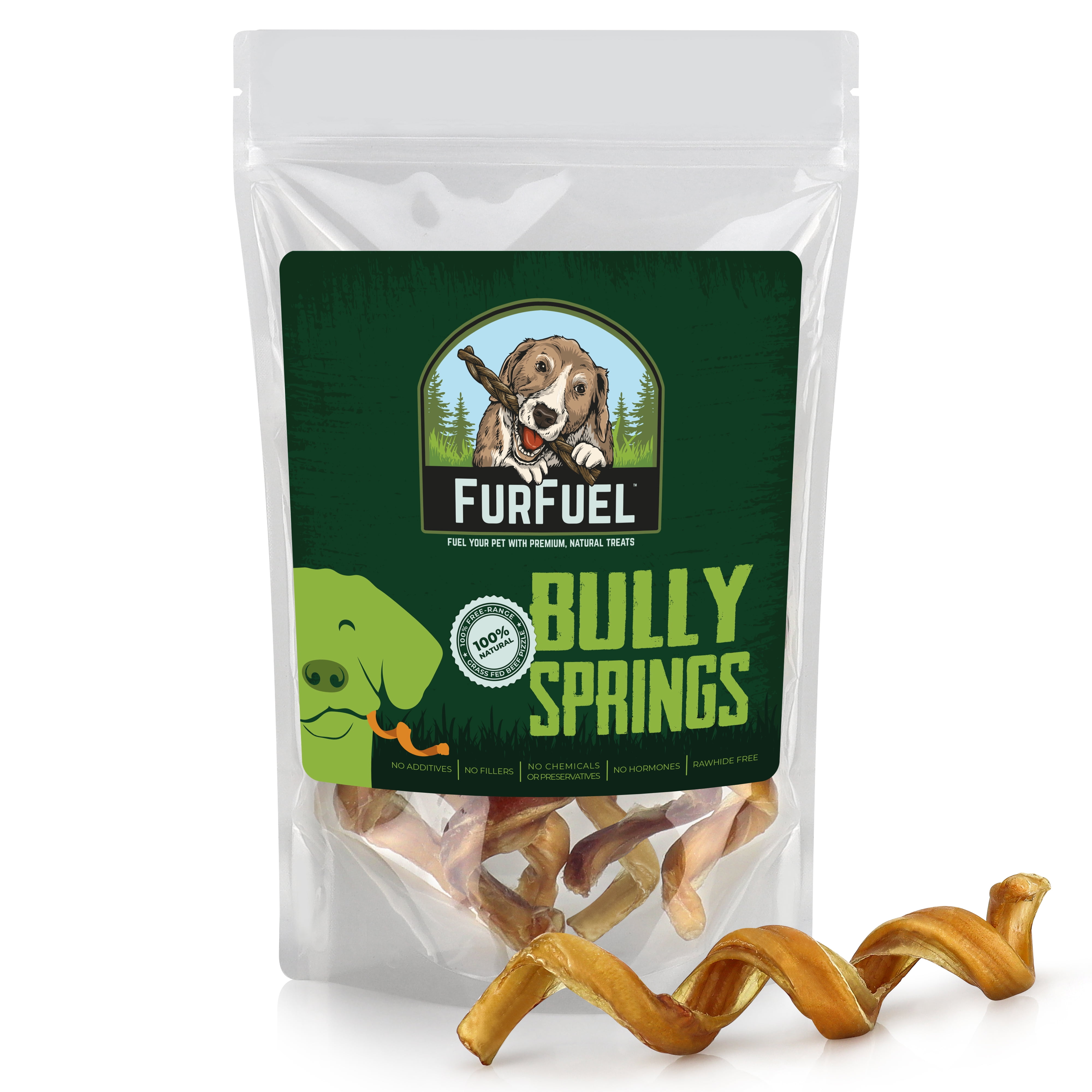 FURFUEL Spiral Bully Sticks 6 Pack - Premium Single-Ingredient Chew for ...