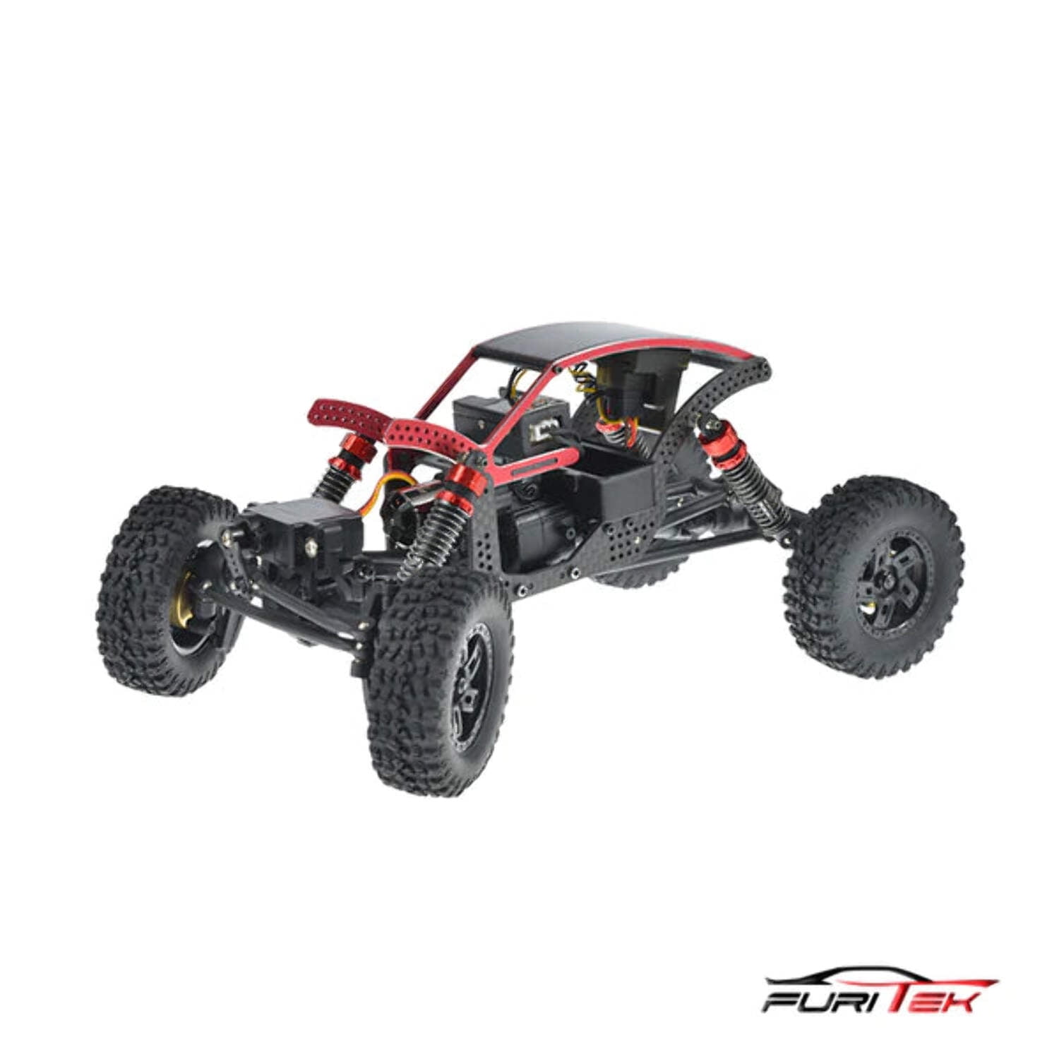 FURITEK BETTLE CARBON FIBER COMP CHASSIS FOR FURITEK FX118 RED VERSION ...