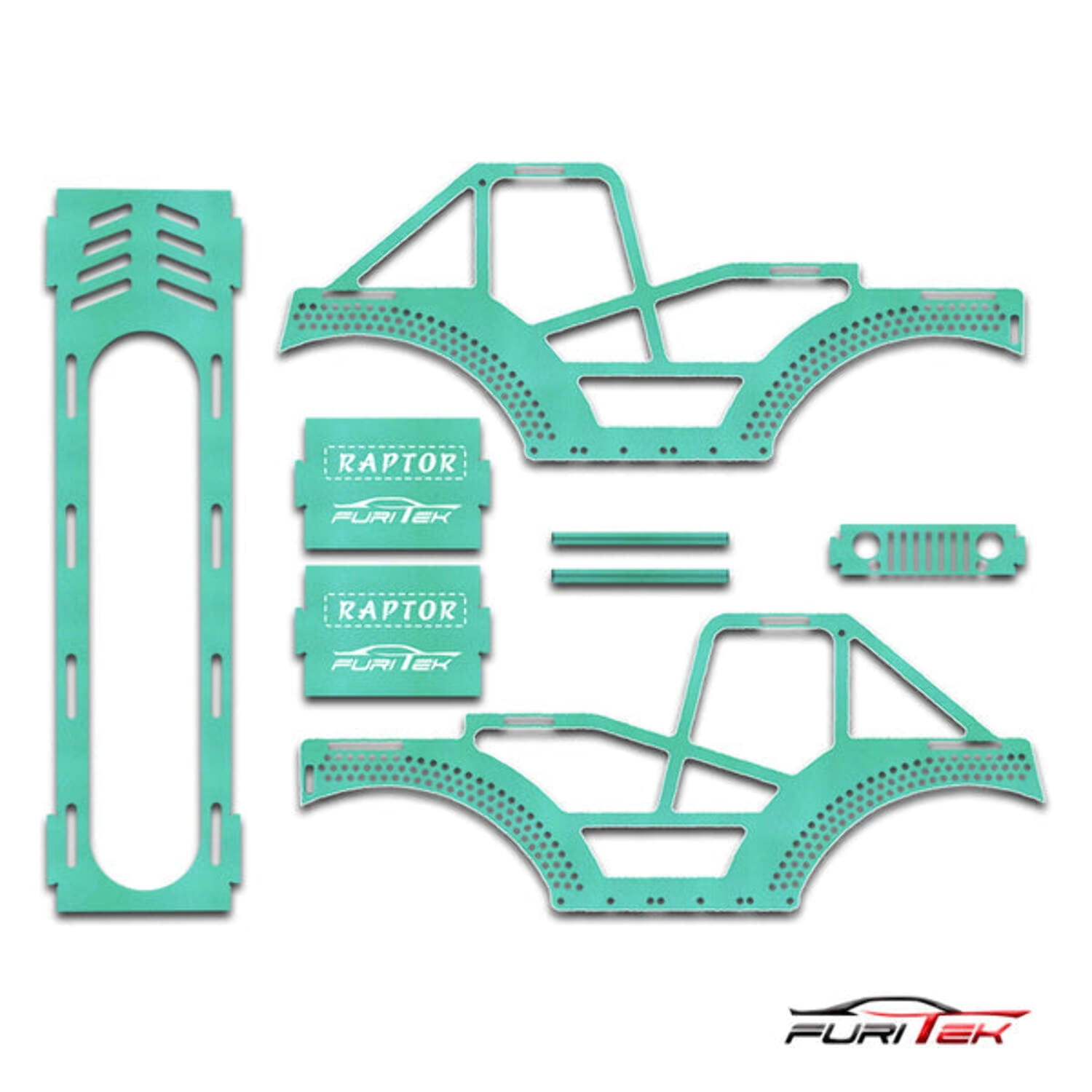 FURITEK Raptor Aluminum Frame Kit For SCX24 Crawlers - Green Seafoam ...